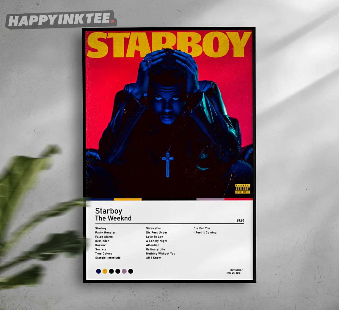 POSTER The Weeknd Starboy Album Poster-8x12-UNFRAMED - Walmart.com