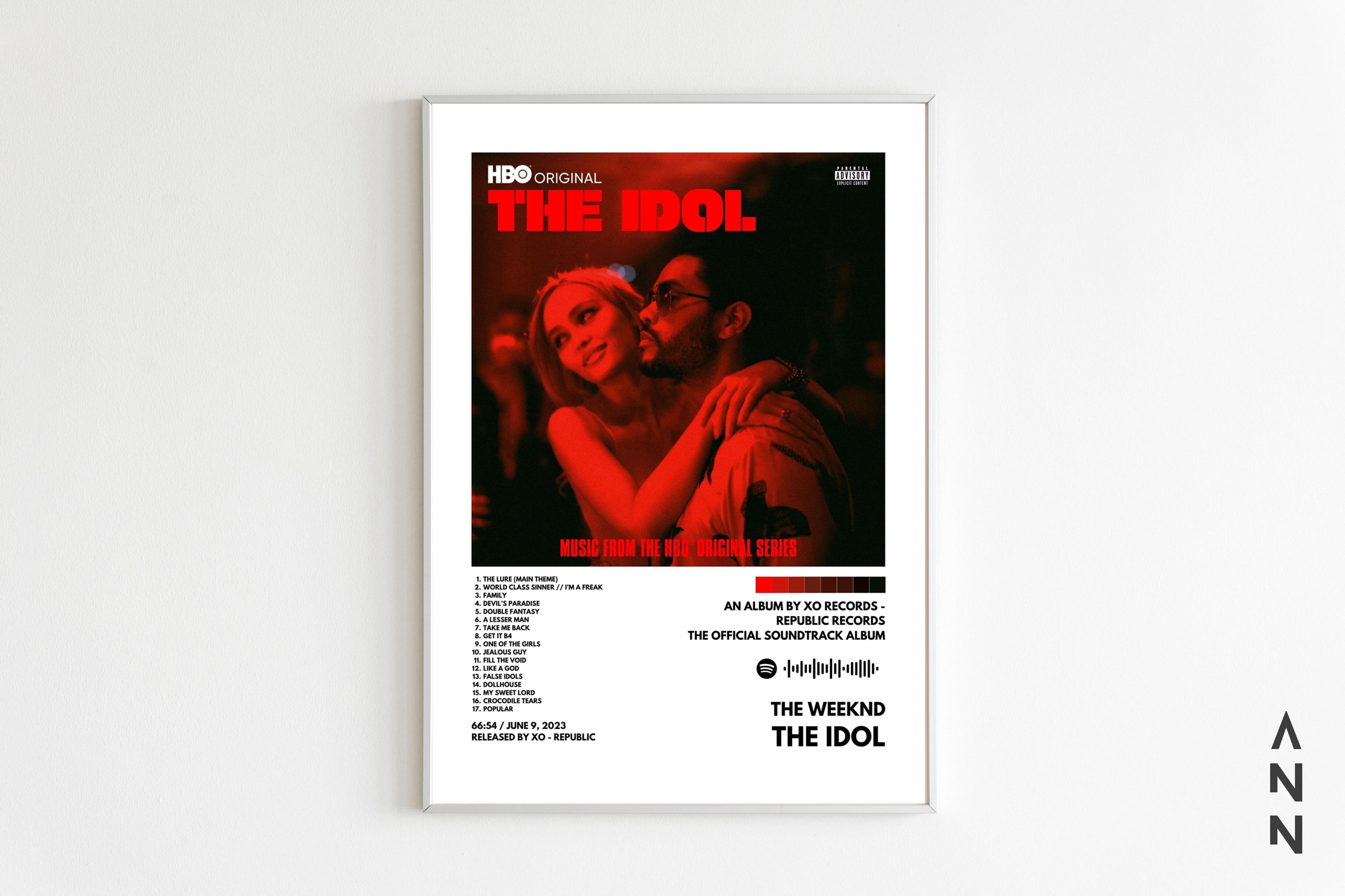 POSTER The Weeknd- The Idol Soundtrack Album Poster / Album Cover ...