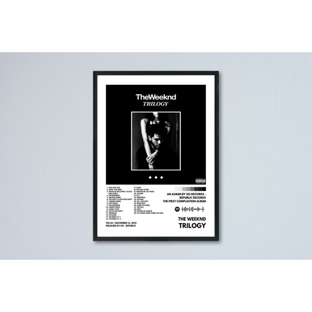 POSTER The Weeknd - Trilogy Album Poster / Album Cover Poster / Wall ...
