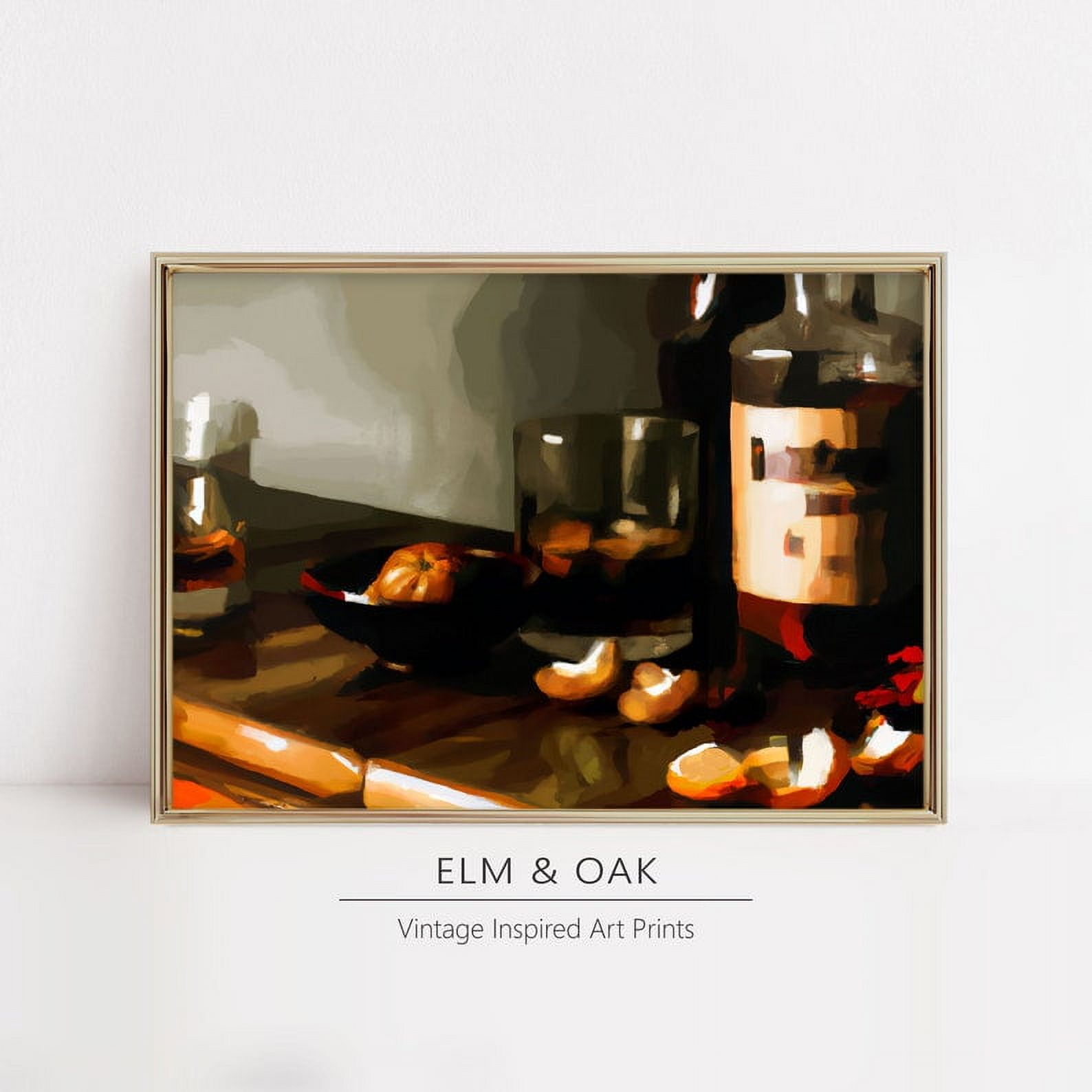 POSTER The Whiskey Bar | Abstract Cocktail Oil Painting | Modern ...