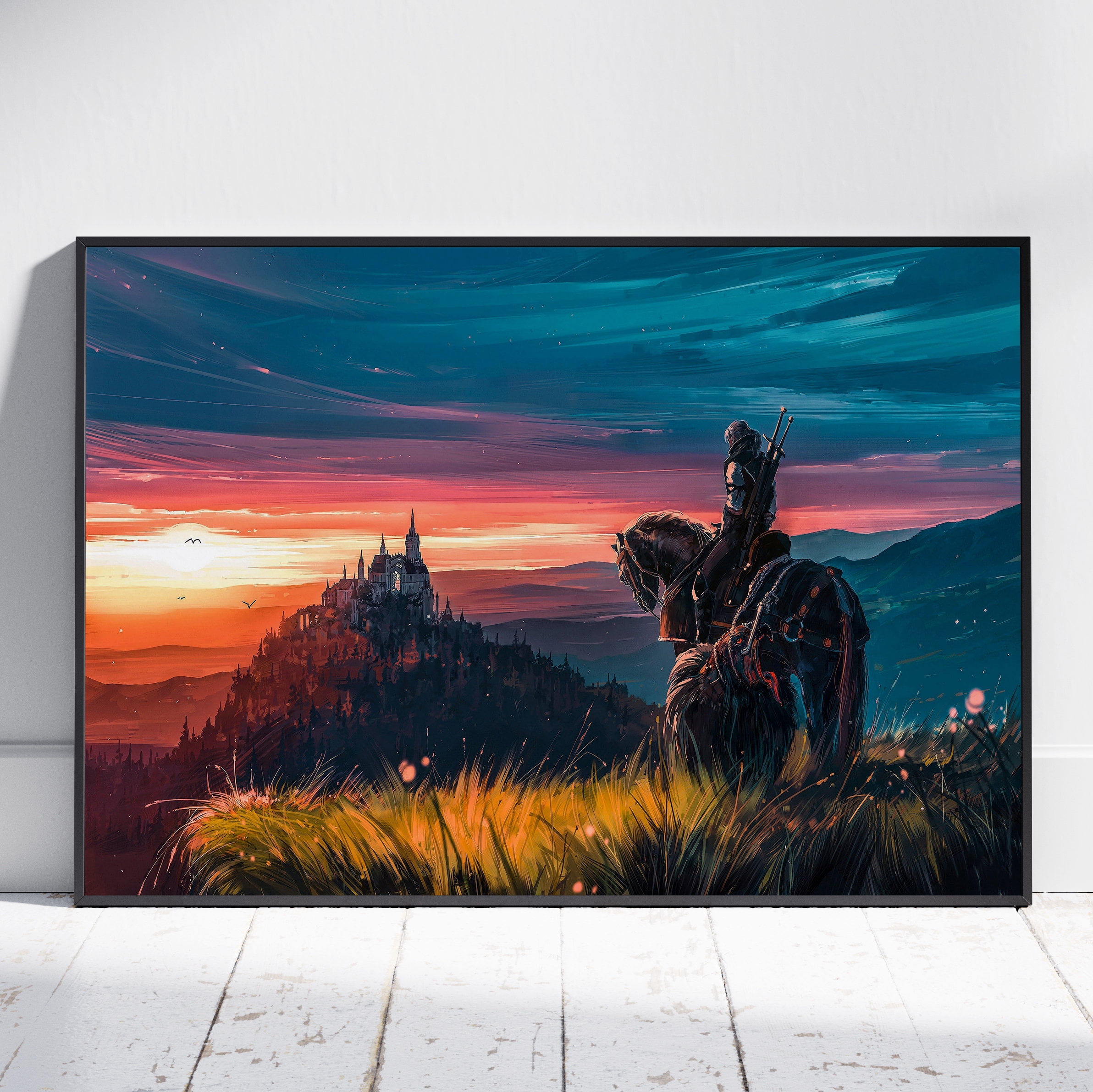 POSTER The Witcher 3 Wild Hunt Poster, Geralt of Rivia Wall Art, Game ...