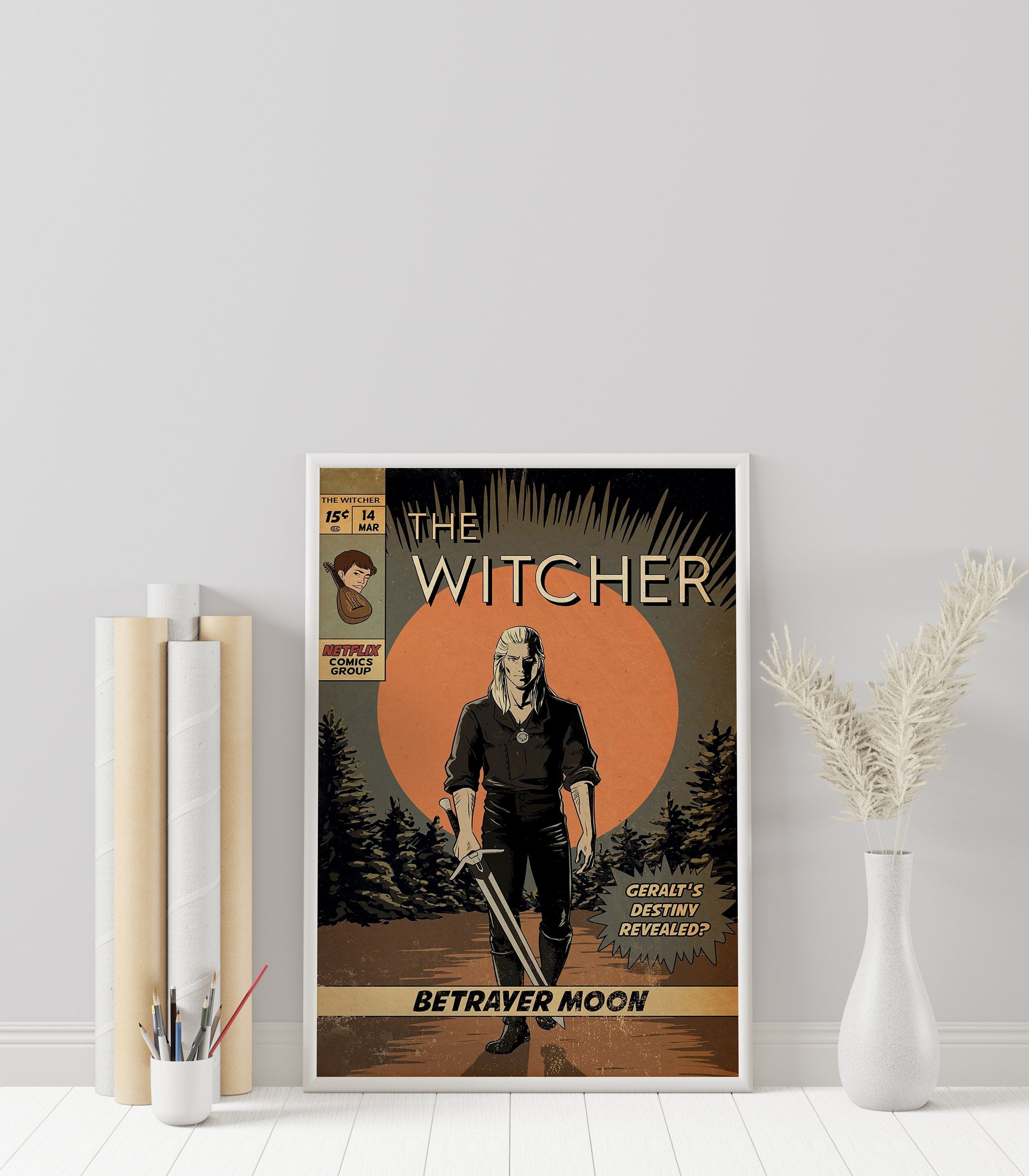 POSTER The Witcher 3 Wild Hunt Poster | The Witcher Comic Poster ...