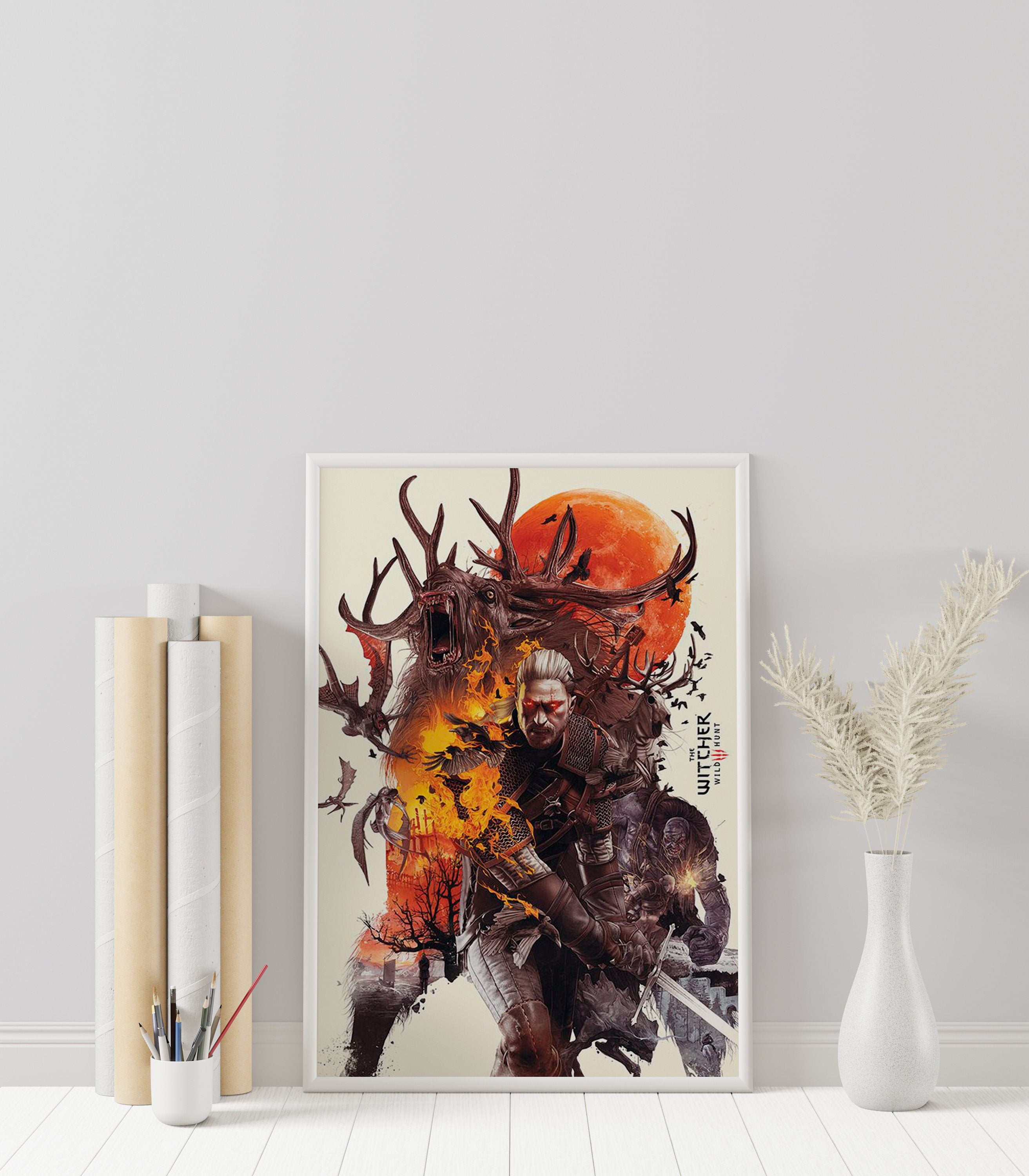 POSTER The Witcher 3 Wild Hunt Poster | The Witcher Poster | Witcher ...