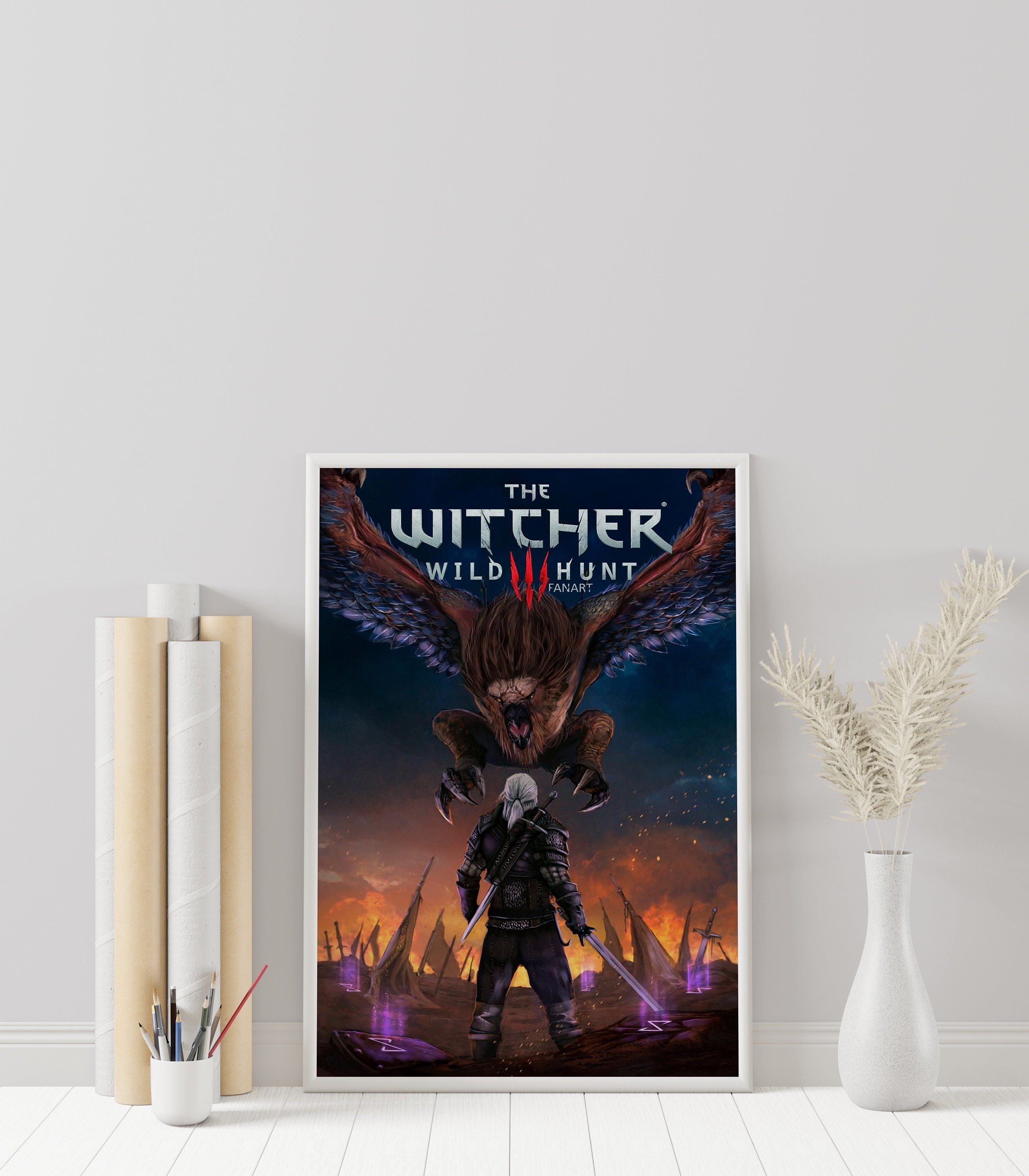 POSTER The Witcher 3 Wild Hunt Poster | The Witcher Poster | Witcher ...