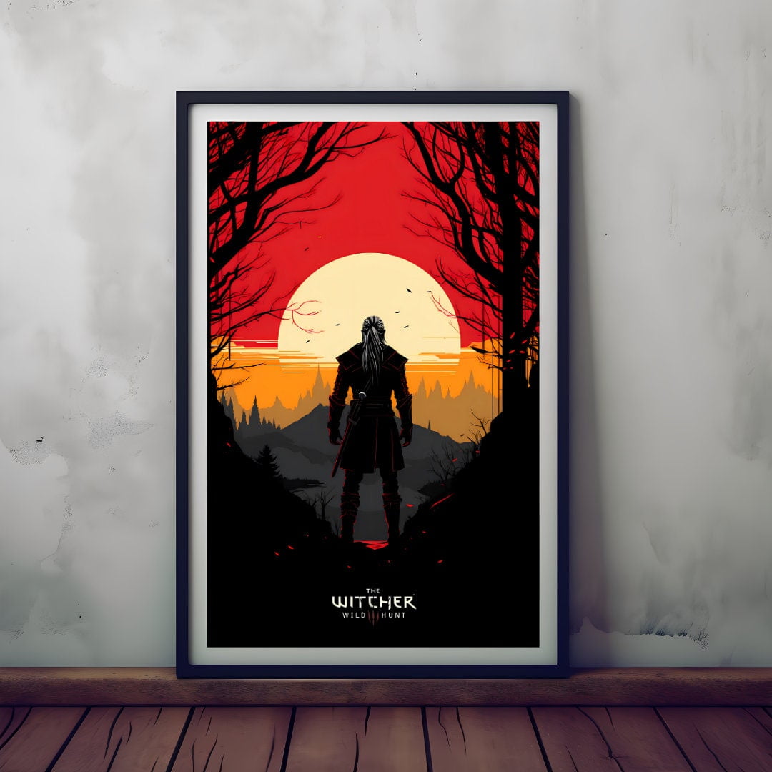 POSTER The Witcher Poster Video Game The Witcher Wall Art The Witcher ...