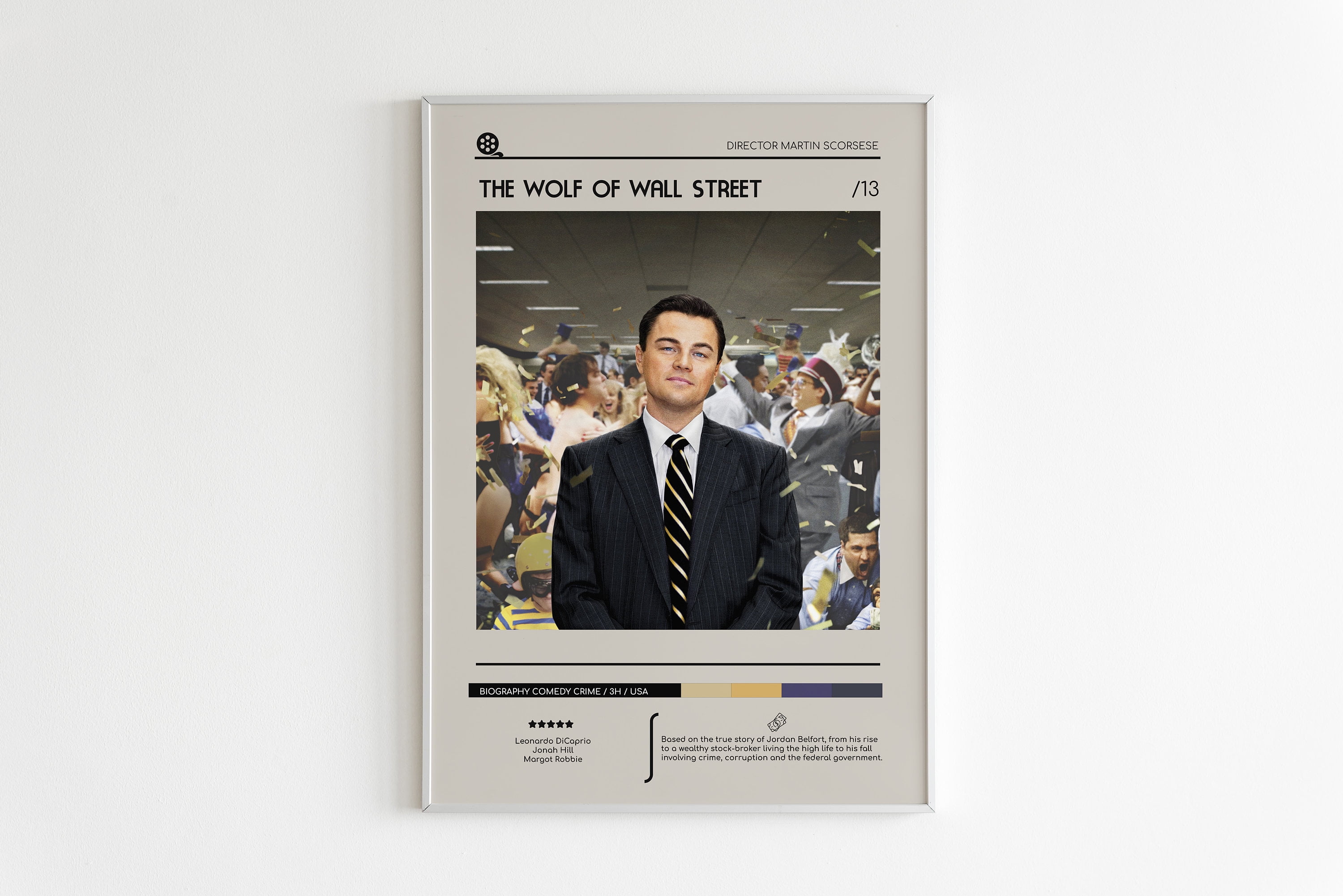 POSTER The Wolf Of Wall Street Movie Poster / Minimalist Movie Poster / Movie Gifts / Movie ...