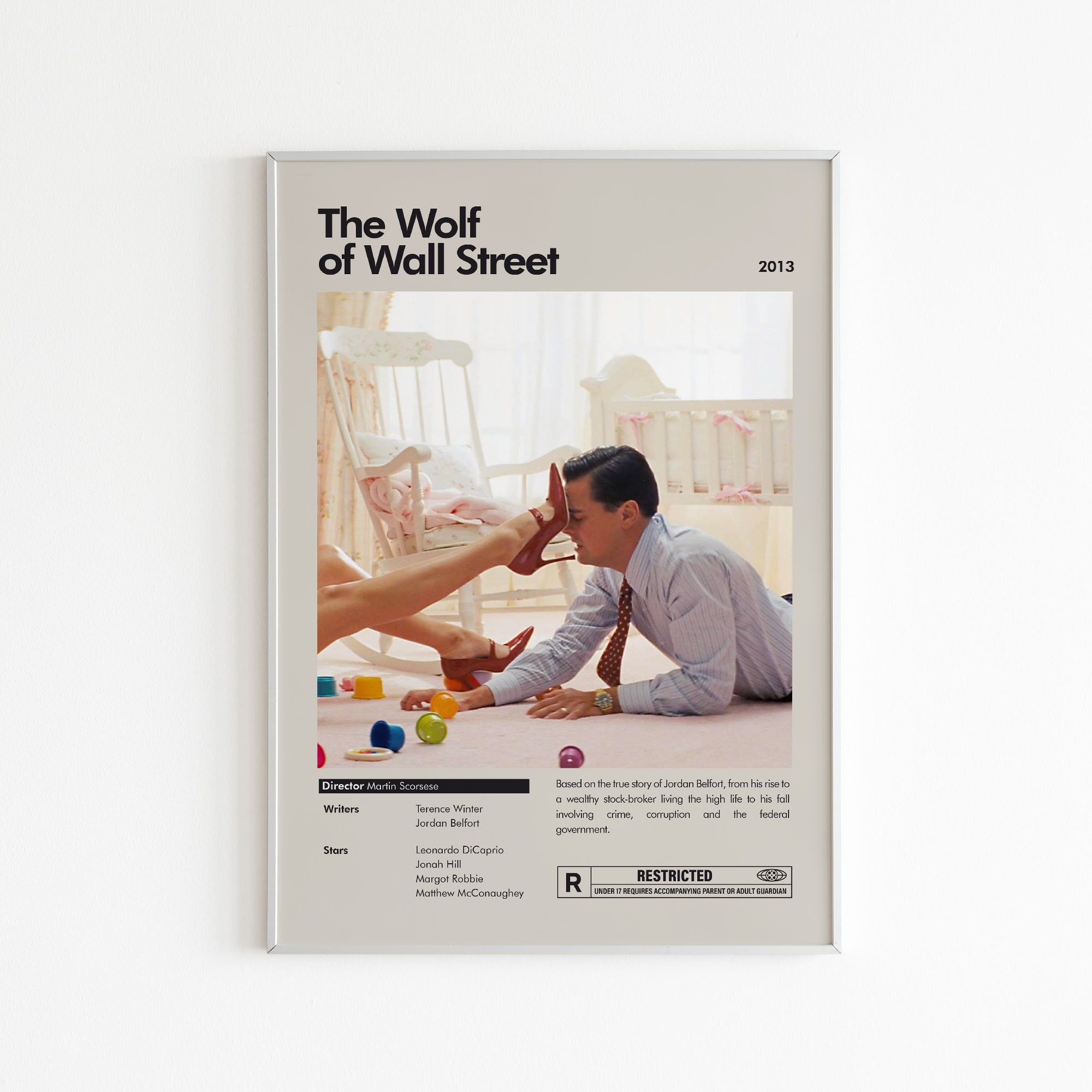 POSTER The Wolf of Wall Street Poster | Minimalist Movie Poster | Leonardo DiCaprio | Movie ...