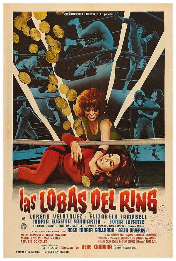 POSTER The Wolves of the Ring - Lucha Mexican Wrestling Horror Movie Poster-12x18-UNFRAMED ...