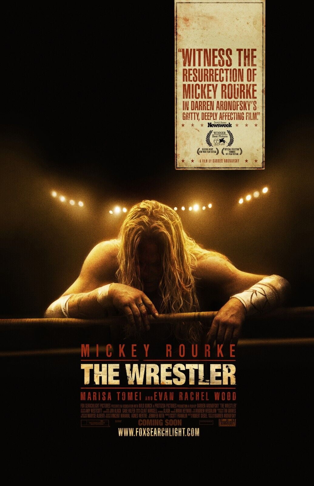 POSTER The Wrestler movie poster - - Mickey Rourke-16x24-UNFRAMED ...