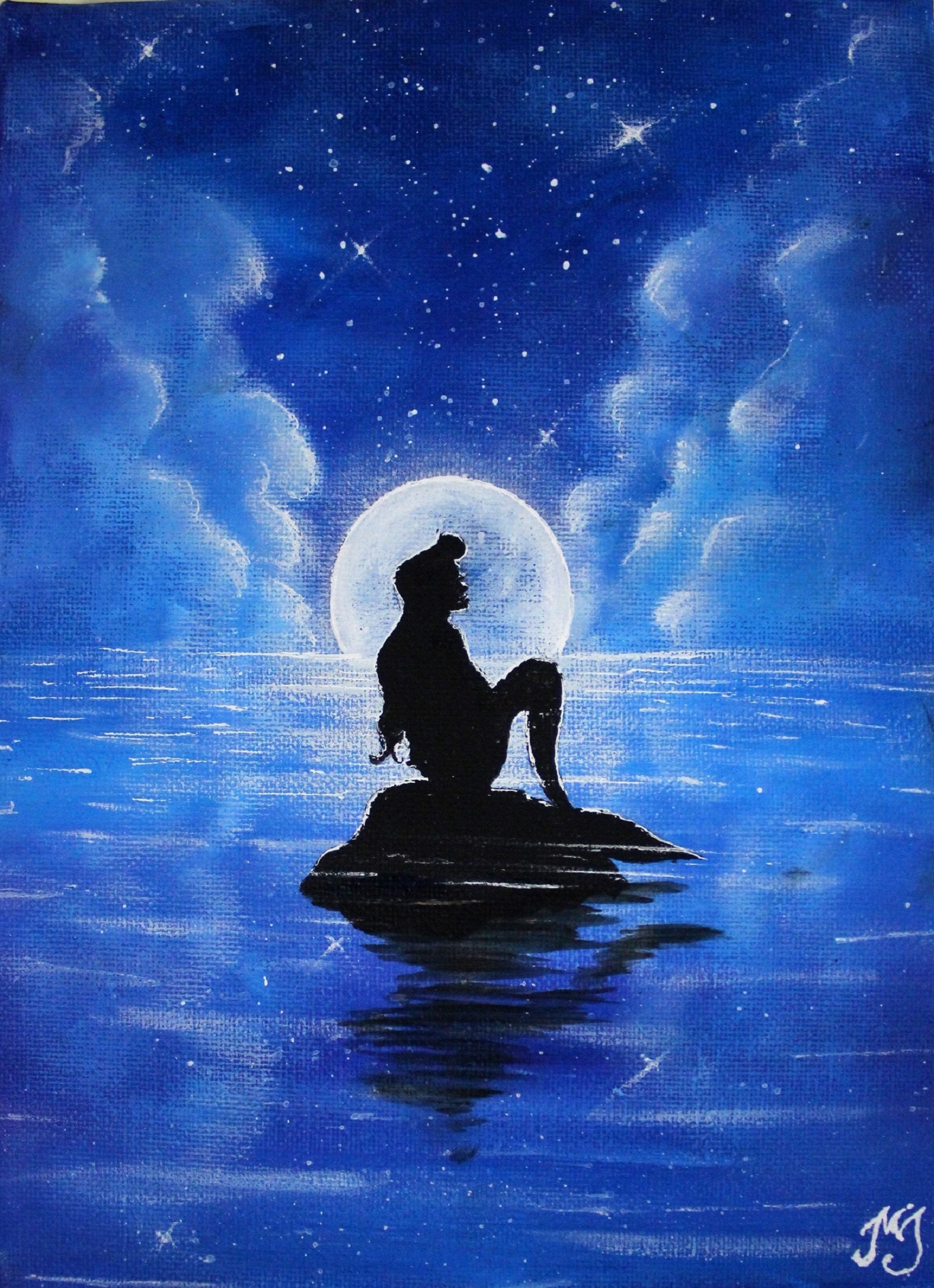 POSTER The little mermaid acrylic painting, Disney painting, Ariel art ...