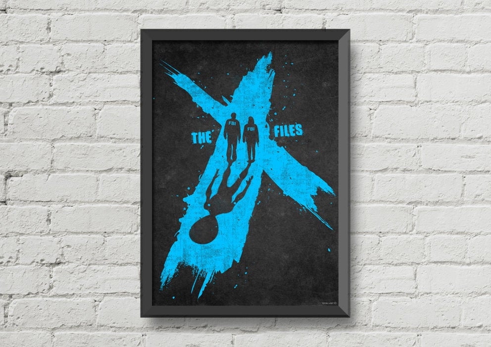 POSTER The x files poster,movie poster,wall art,Mulder,Scully,tv poster ...