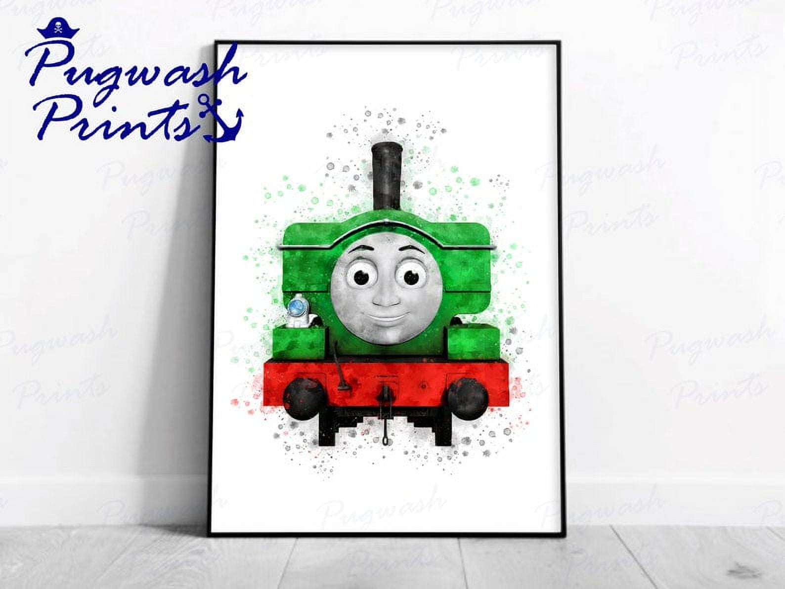 POSTER Thomas and Friends Print 'DUCK' Watercolour Splash Art ...
