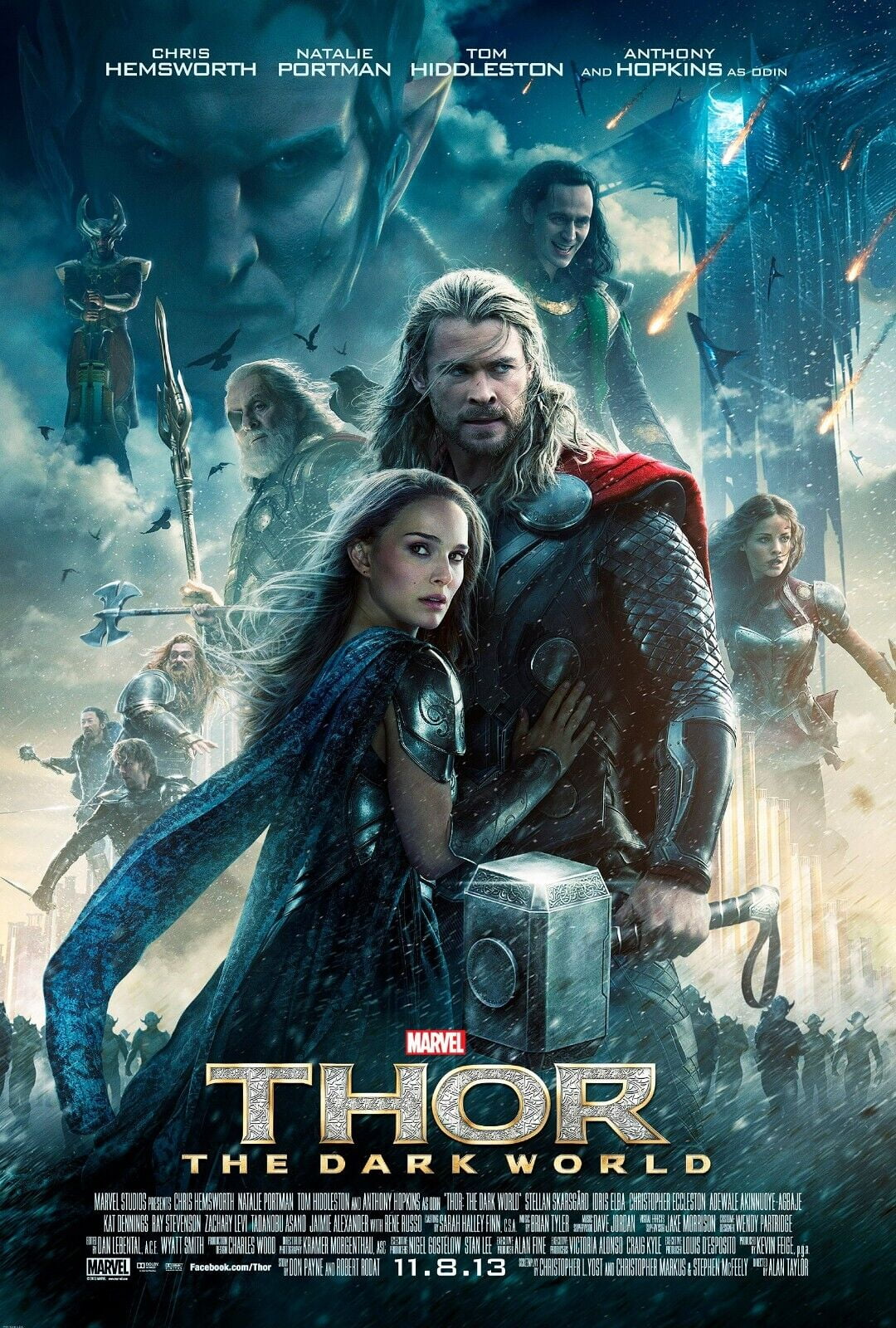 POSTER Thor the Dark World Movie Poster Chris Hemsworth Marvel Avengers ...