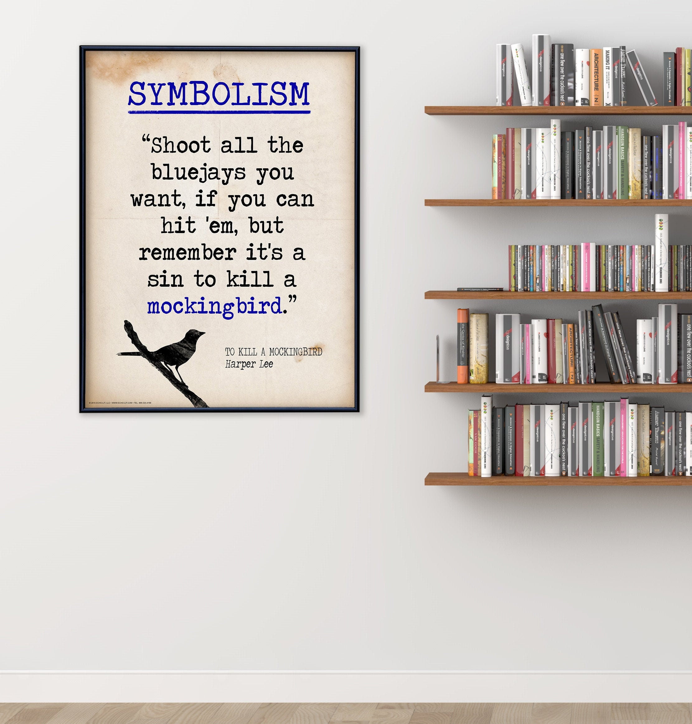 POSTER To Kill a Mockingbird Symbolism Quote, Educational Art Print ...