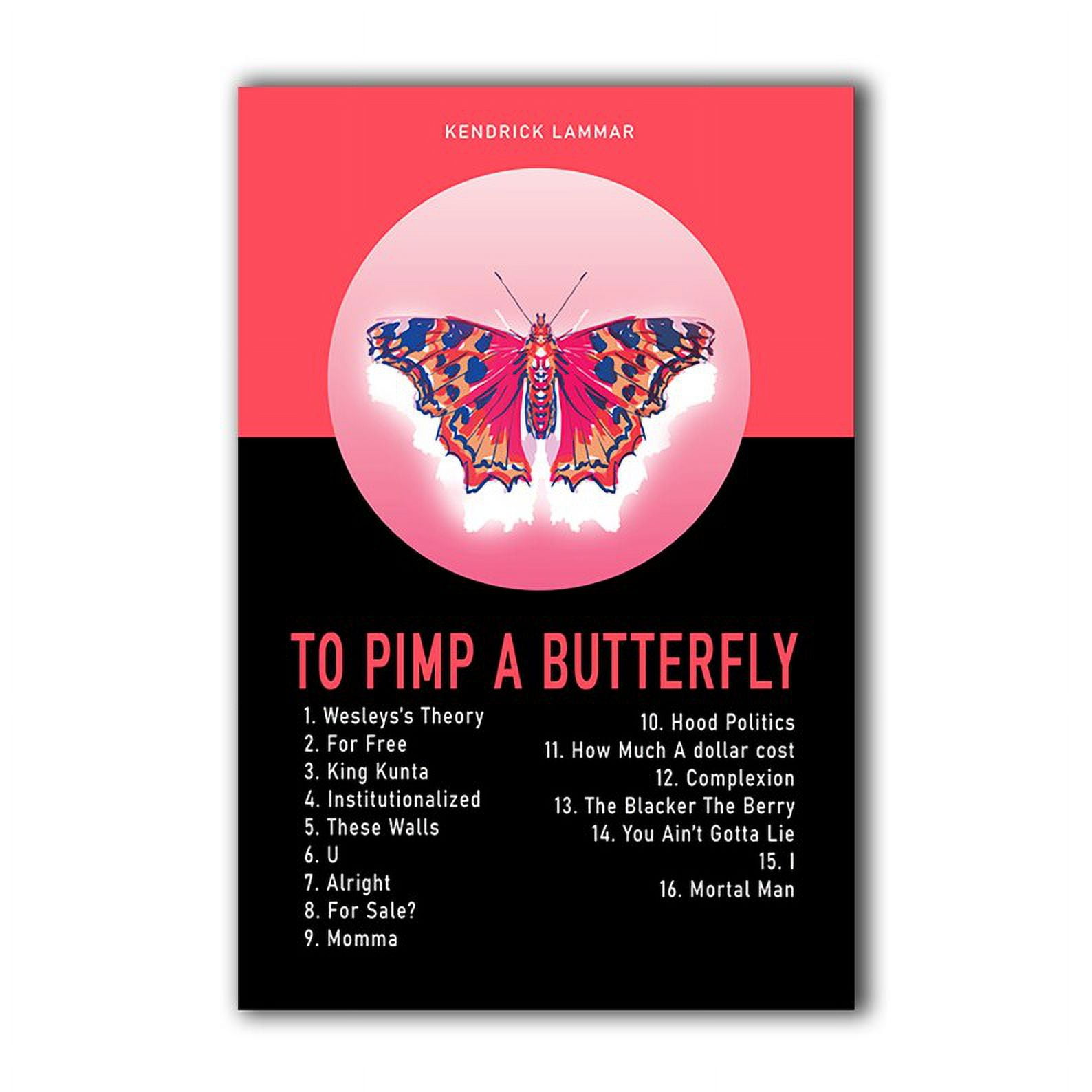 POSTER To pimp a butterfly kendrick lammar Album cover Poster wall art ...