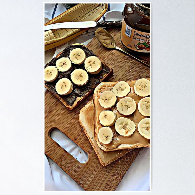 POSTER Toast Illustration, Colorful Kitchen Print, Printable Wall Art ...