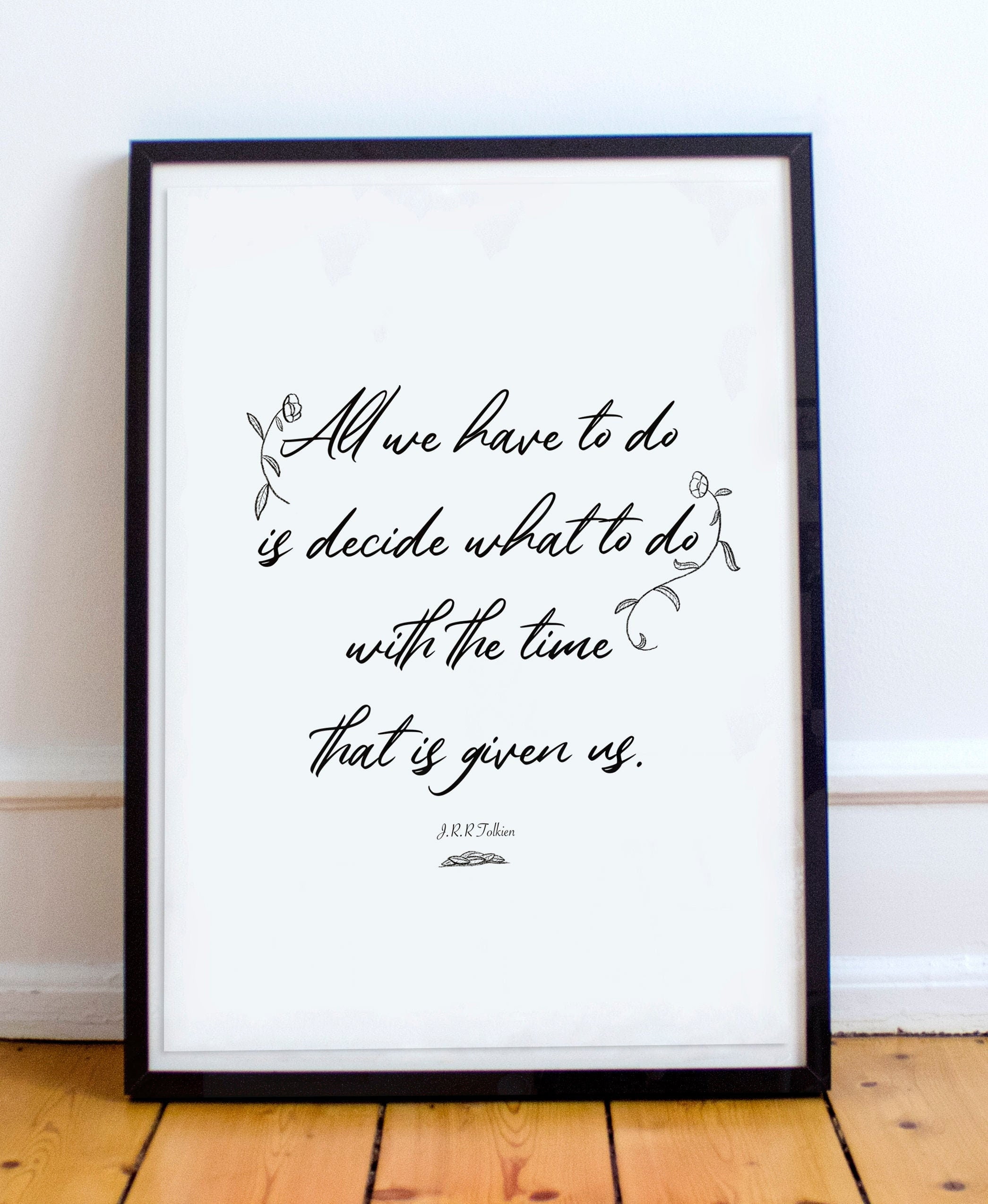 POSTER Tolkien Typography Poster / Lord of the Rings Poster / Jrr ...