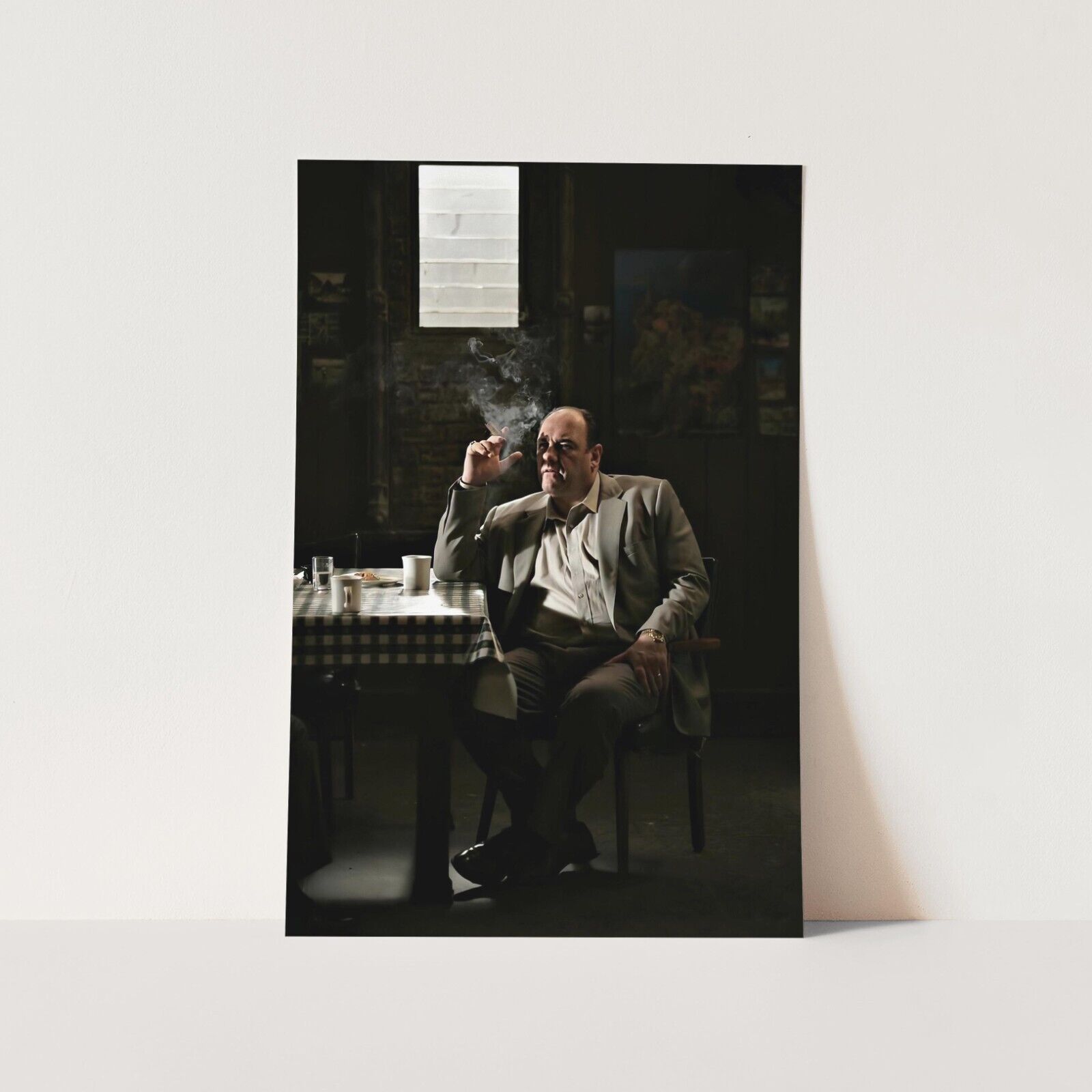 POSTER Tony Soprano Smoking A Cigar The Sopranos Mafia Wall Art Poster ...