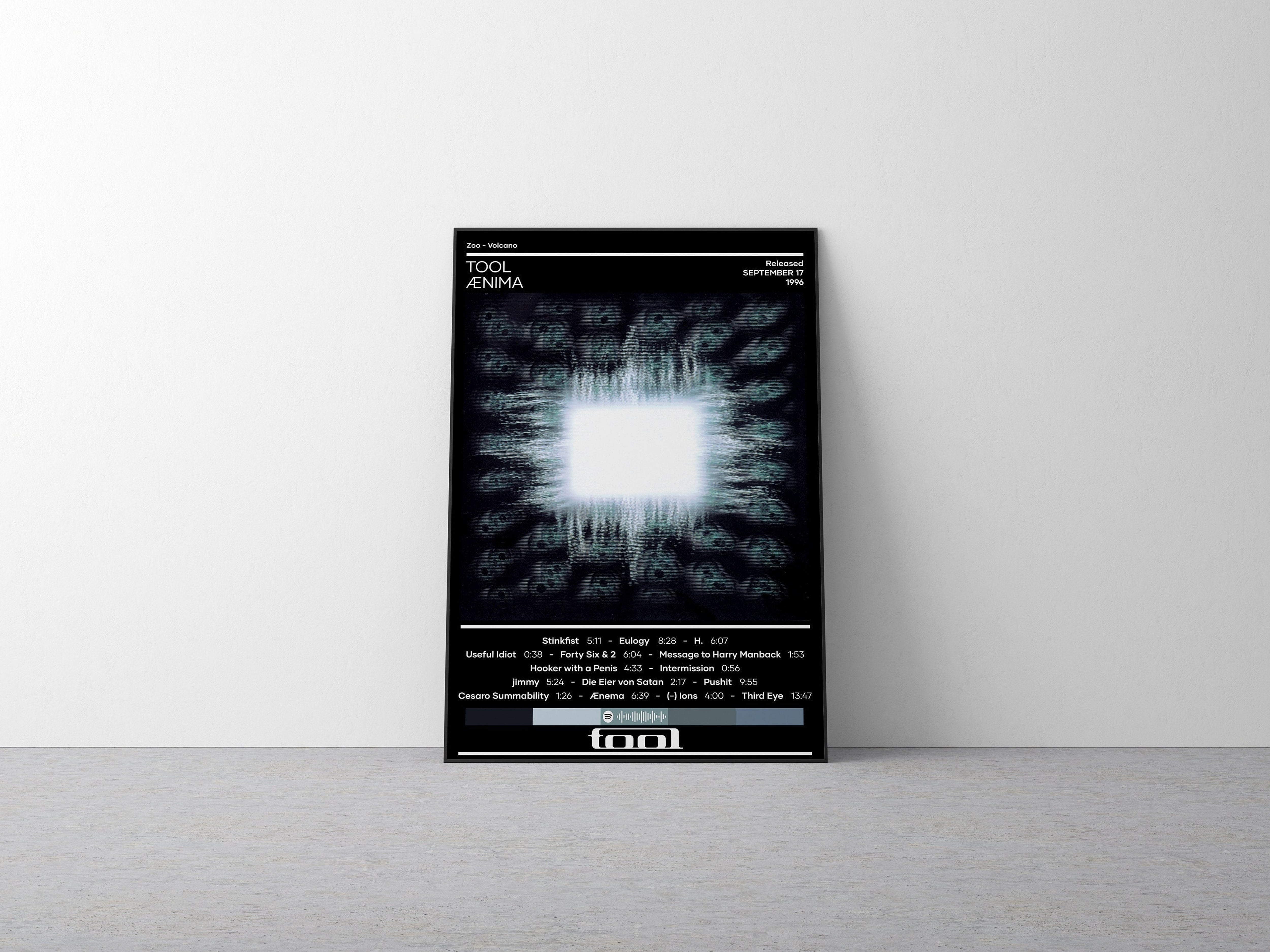 POSTER Tool Poster | Aenima Poster | Rock Music Poster | Album Cover ...