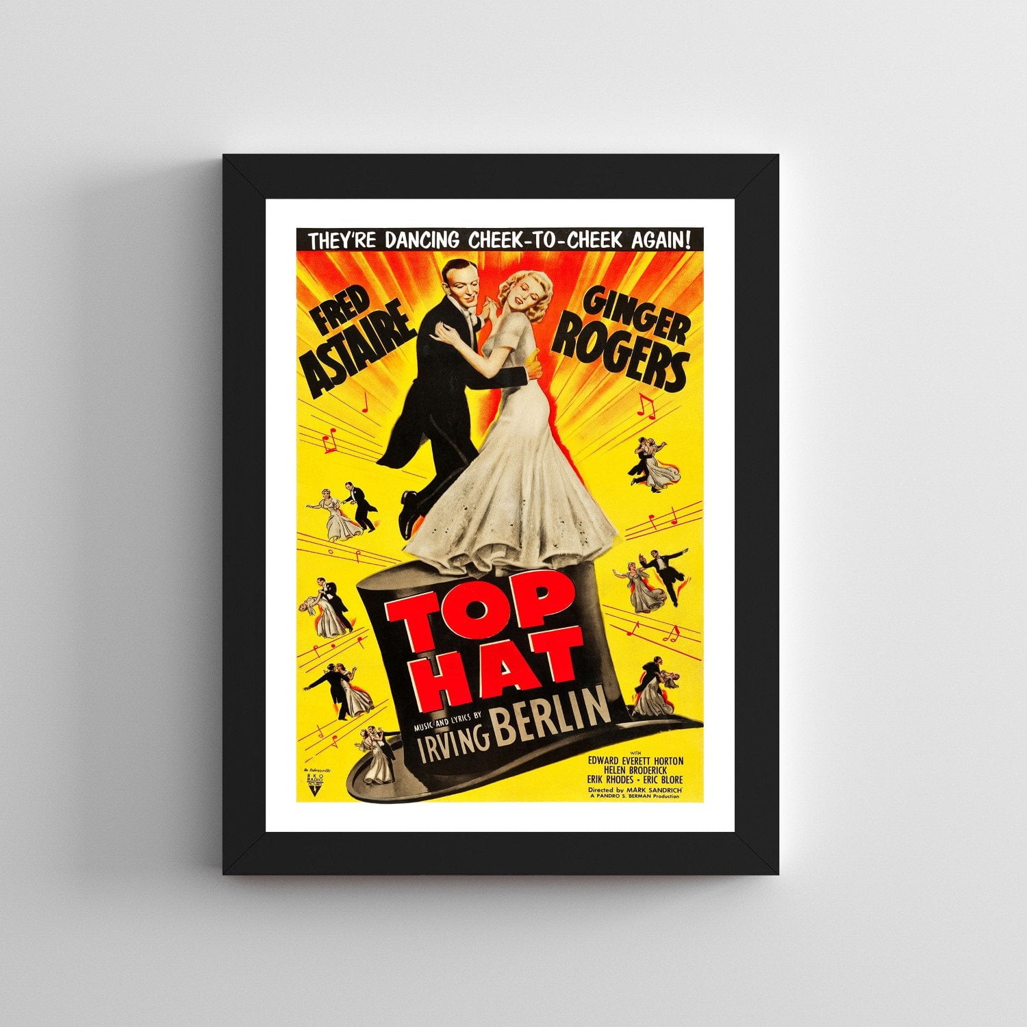 POSTER Top Hat Fred Astaire Film / Movie Poster -UNFRAMED - Walmart.com