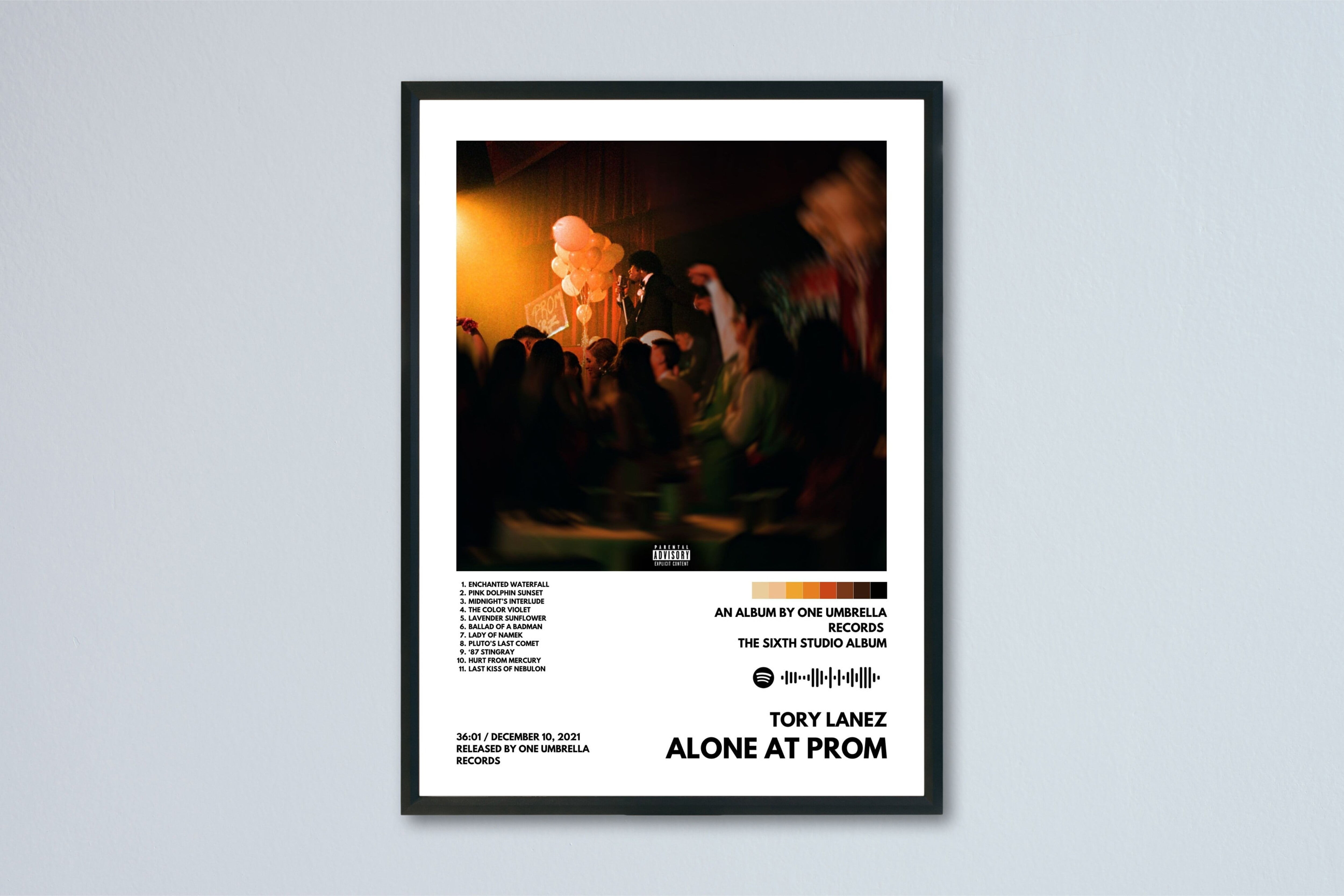 POSTER Tory Lanez - Alone At Prom Album Poster / Album Cover Poster ...
