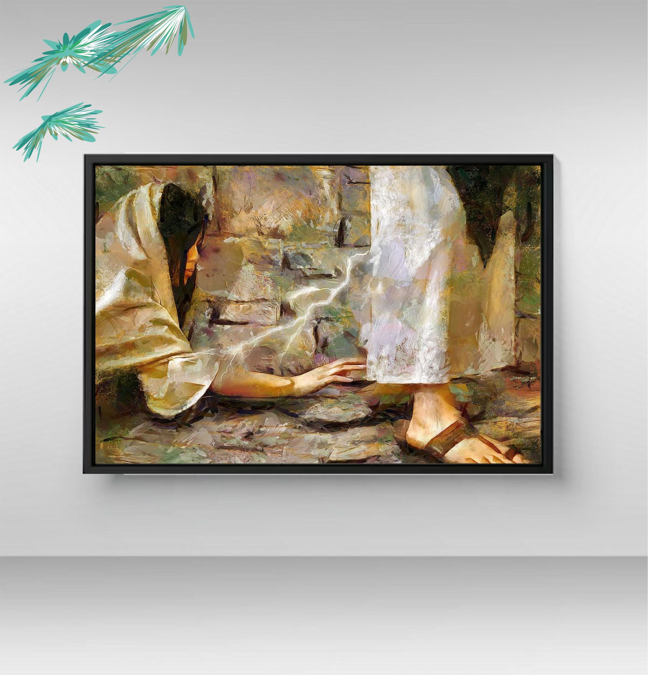 POSTER Touching The Hem Of Jesus's Garment Poster Wall Art , Art , 90's ...