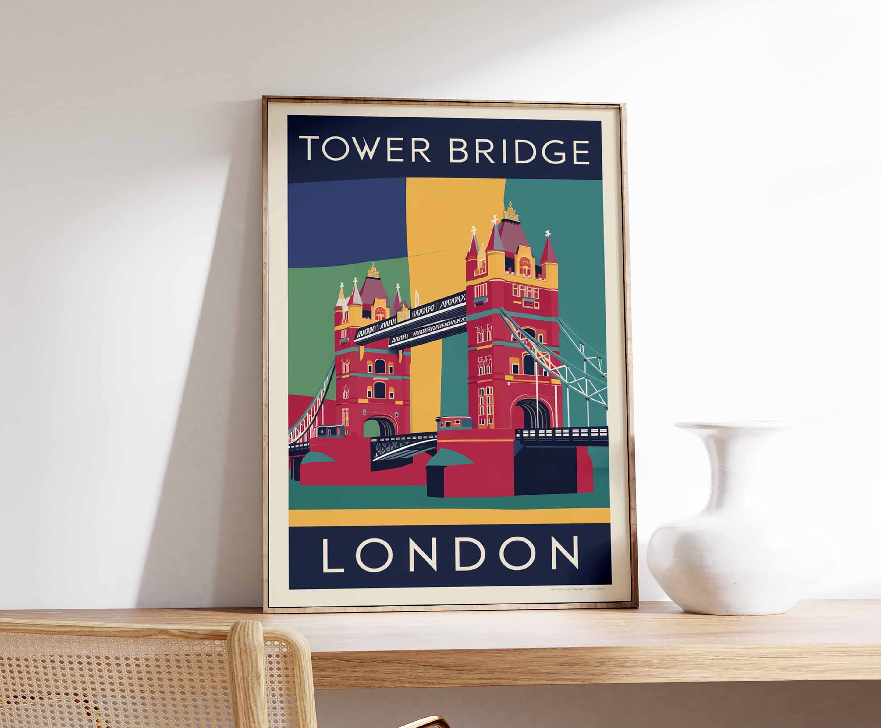 POSTER Tower Bridge Poster, London Print, London Art, London Poster ...