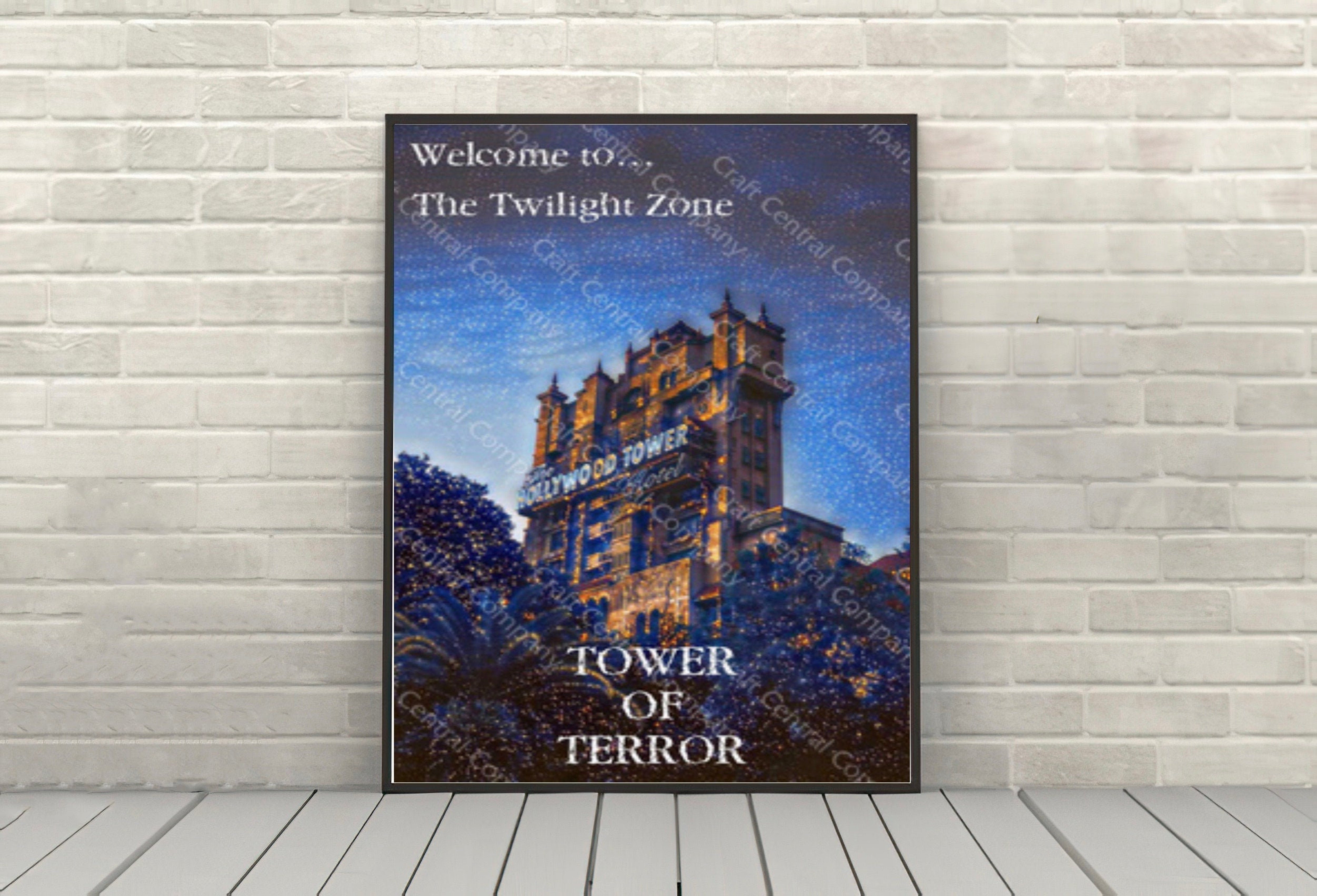 POSTER Tower of Terror Poster Disney Attraction poster Disney World ...