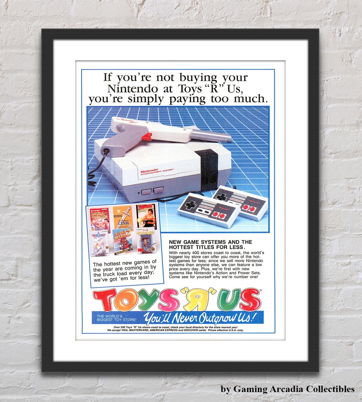 POSTER Toys R Us Nintendo NES Poster-12x18-UNFRAMED - Walmart.com