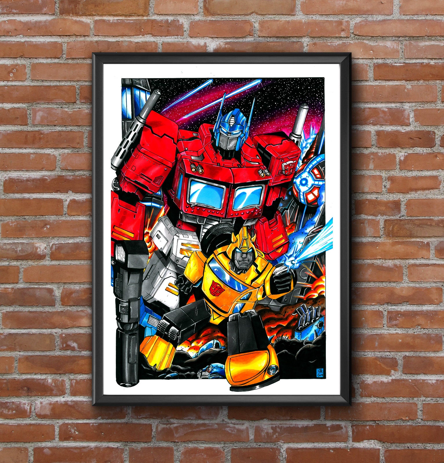 POSTER Transformers - Optimus Prime and Bumblebee - Poster Movie ...