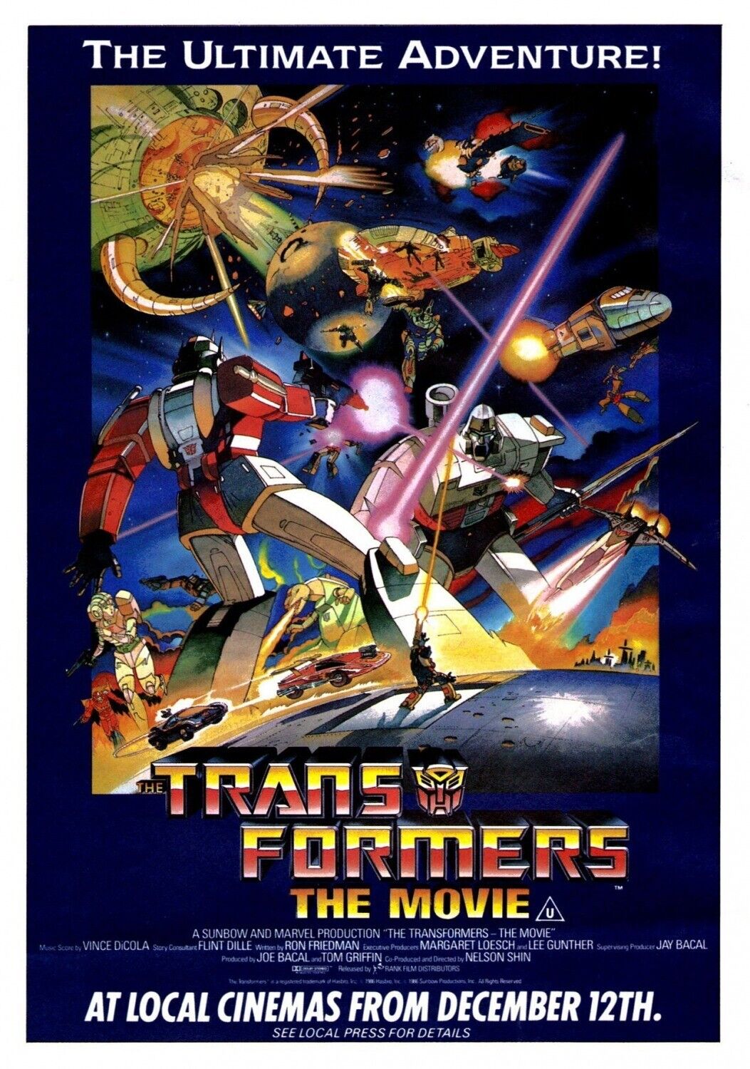 POSTER Transformers: The Movie 1986 Movie Poster (a) Judd Nelson-24x36 ...