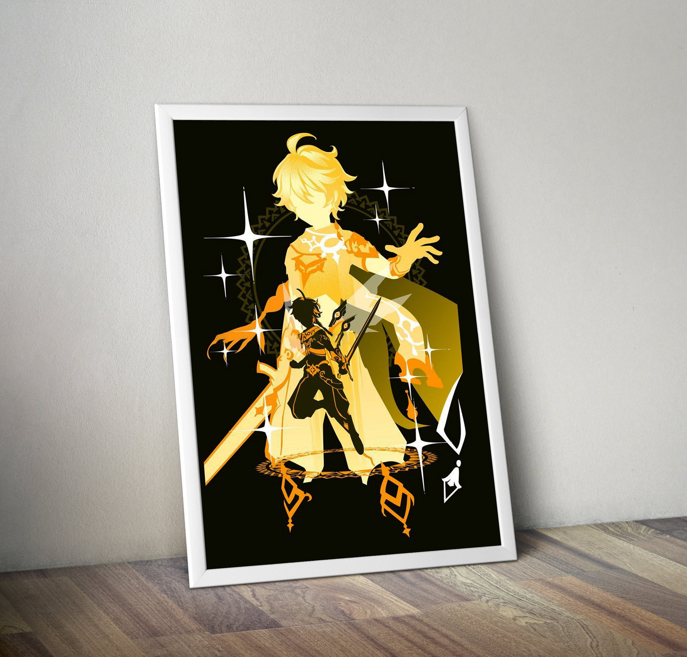 POSTER Traveler Aether Genshin Impact Poster Genshin Impact Genshin ...