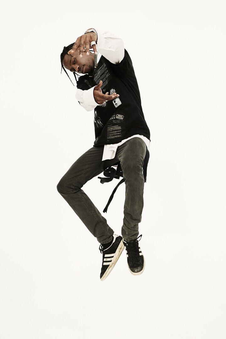 POSTER Travis Scott Jump Cactus Jack Rapper Art Wall Indoor Room Poster ...