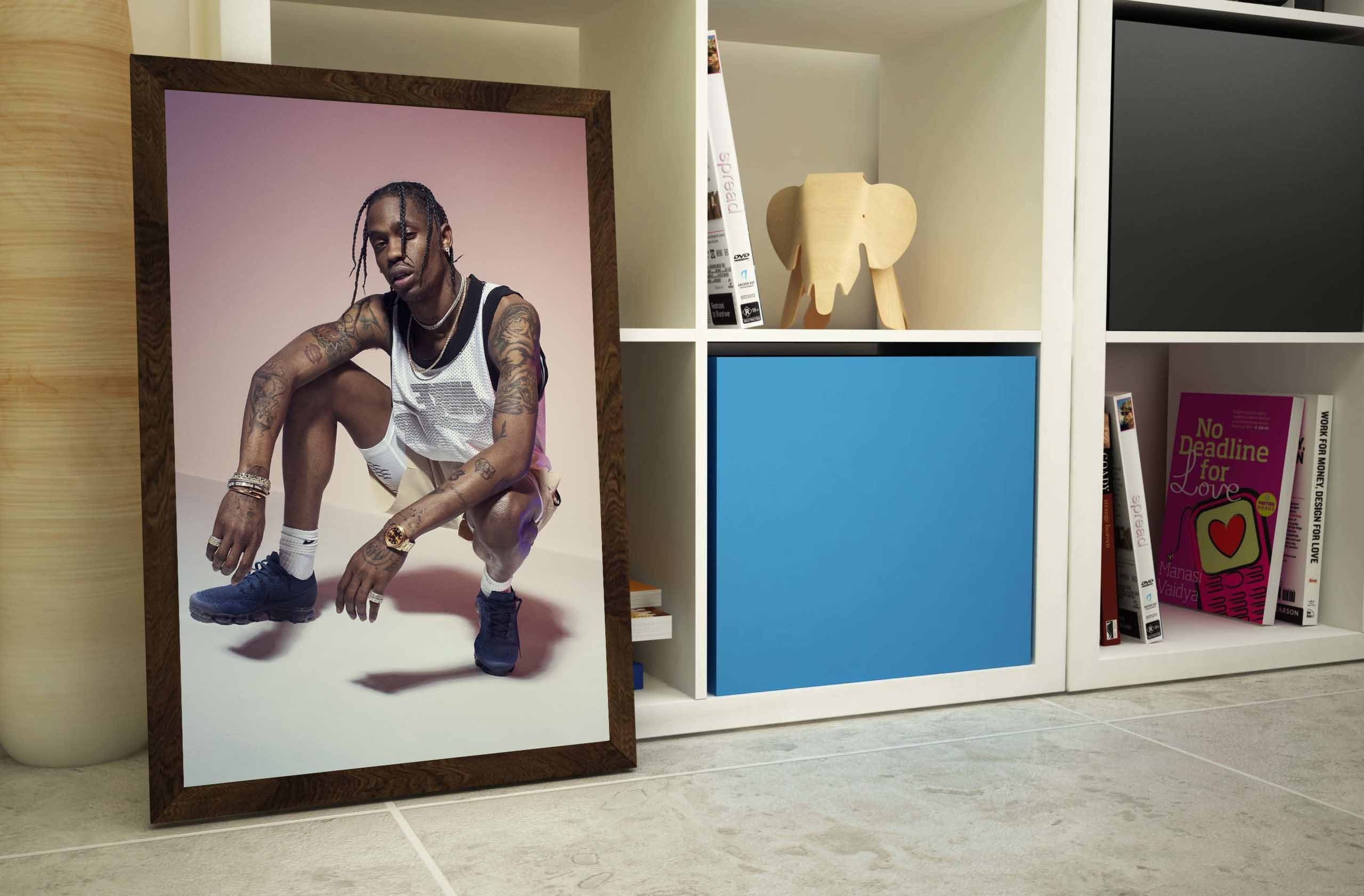 POSTER Travis Scott Print, Travis Scott Poster, Travis Scott Artwork ...