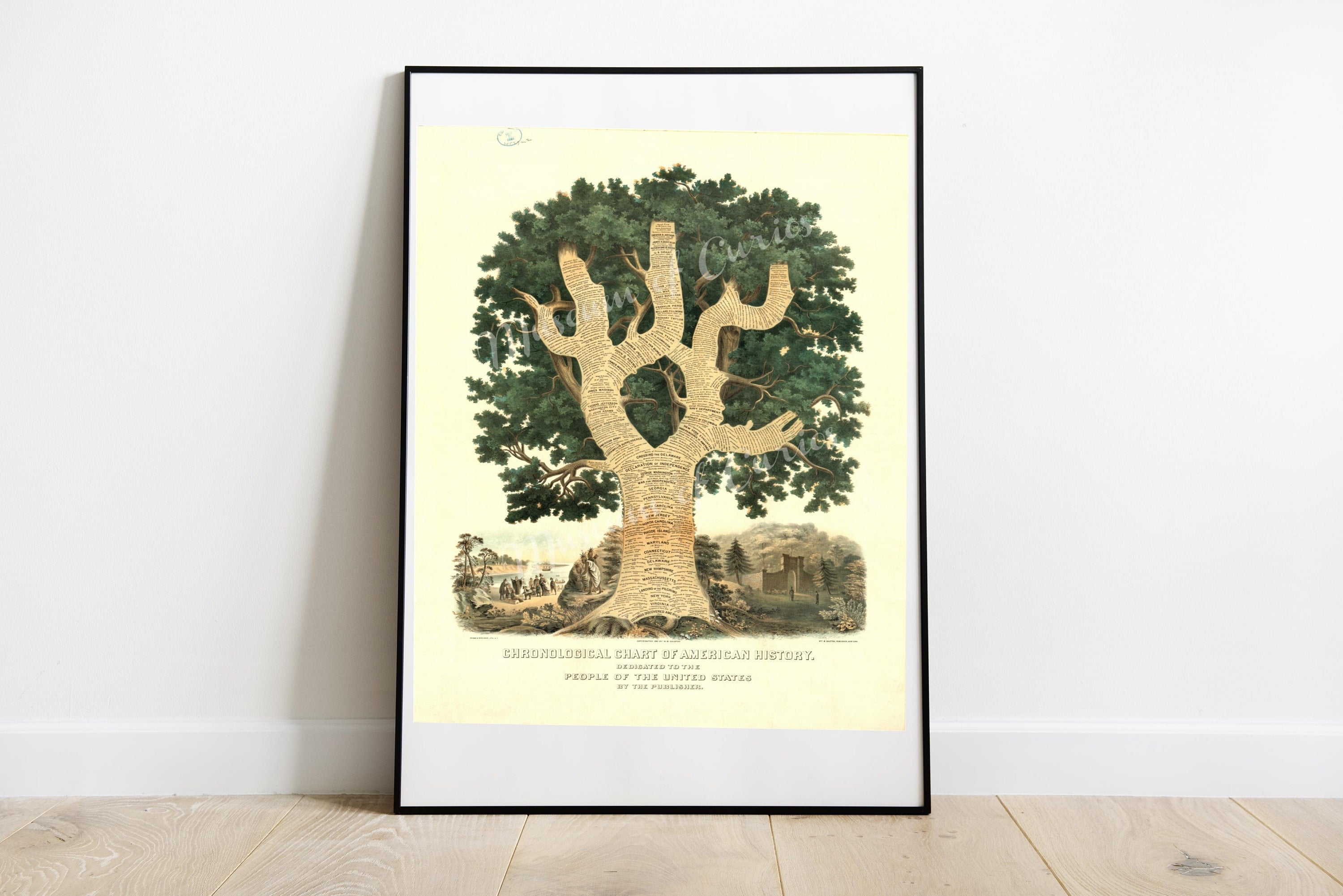 POSTER Tree of Life, Historical Print, Chronological Chart American ...