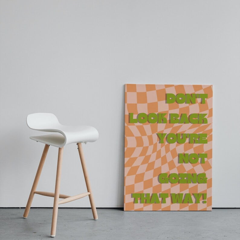 POSTER Trendy Aesthetic Quote Poster, Retro Quote Poster, Typography ...