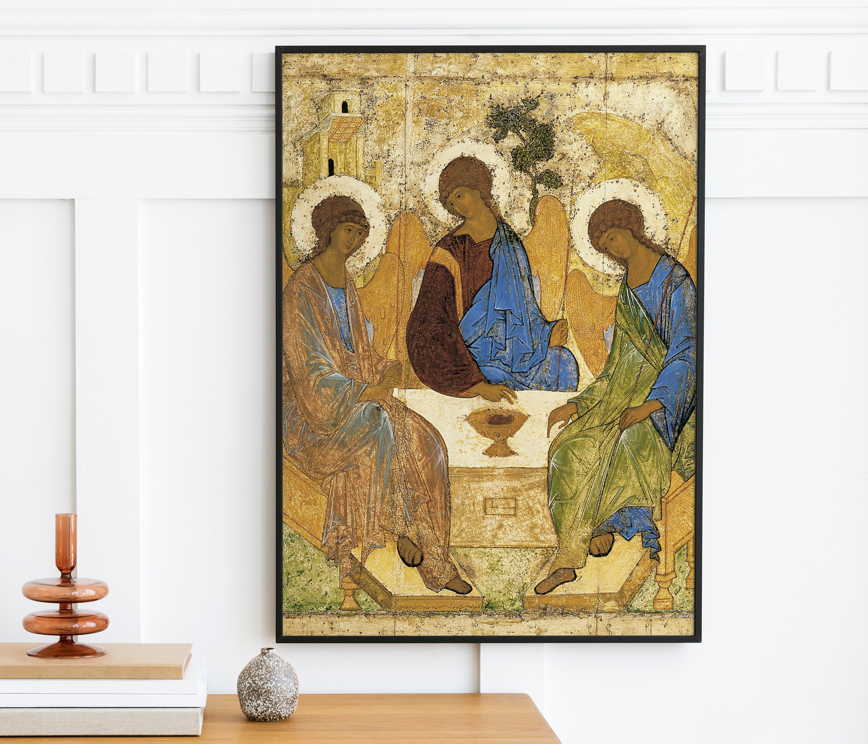 POSTER Trinity Three Icons by Andrei Rublev (1425) - Famous Painting ...