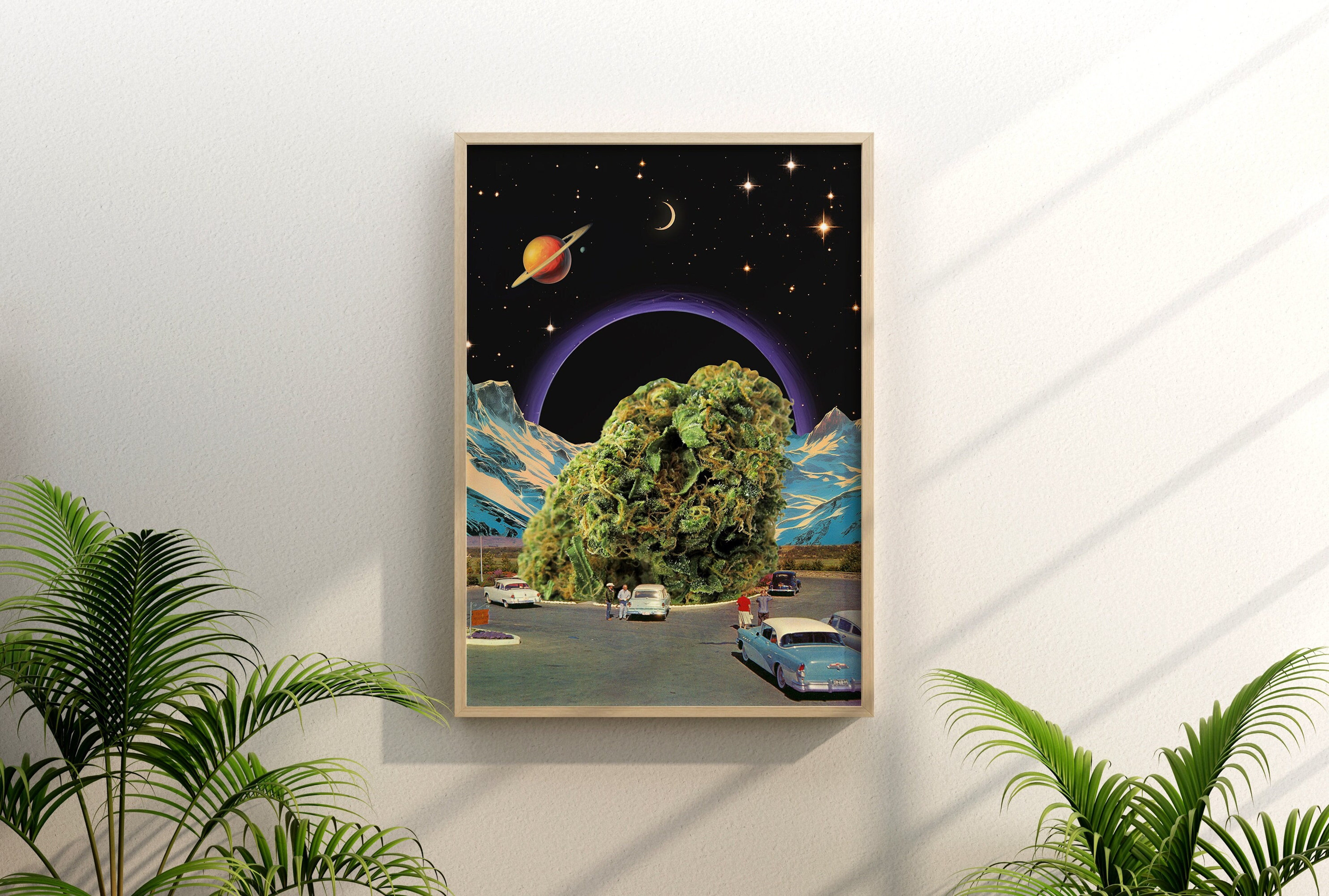 POSTER Trippy Land 10 ( Retro Trippy Wall Art, Weed Poster, Cannabis ...
