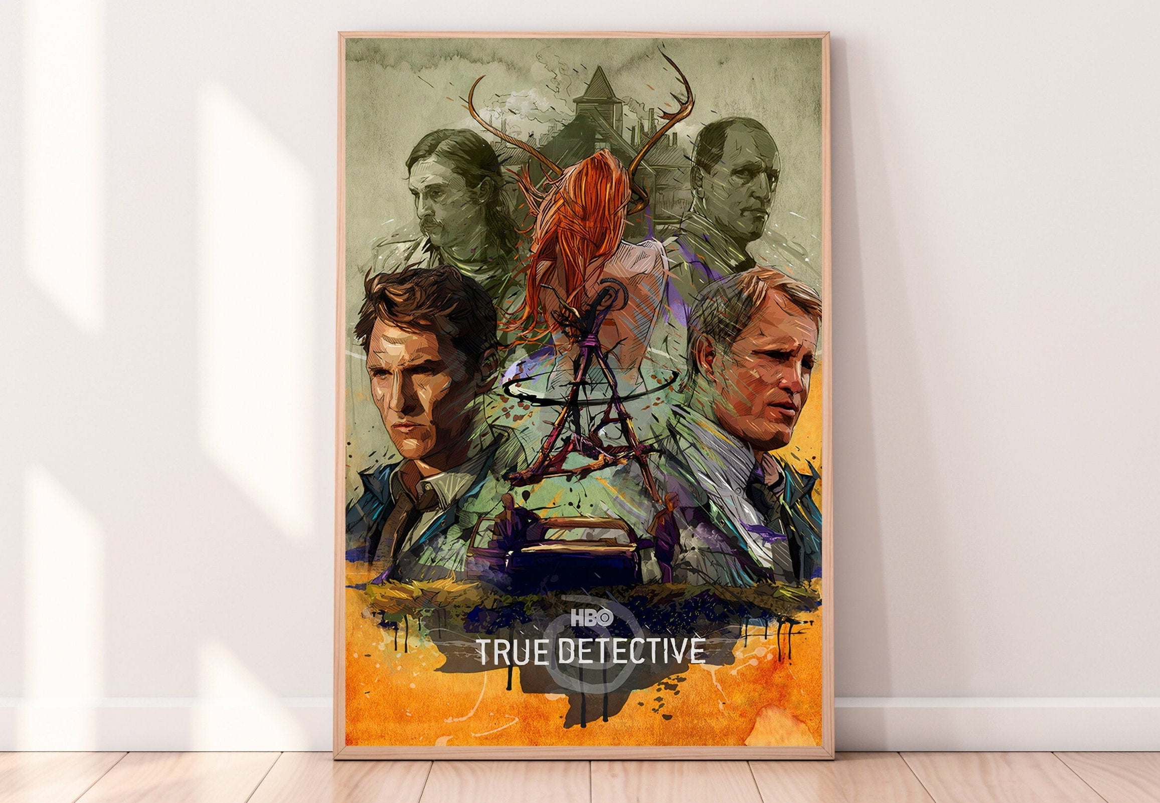 POSTER True Detective Poster - True Detective Rust Cohle Poster ...