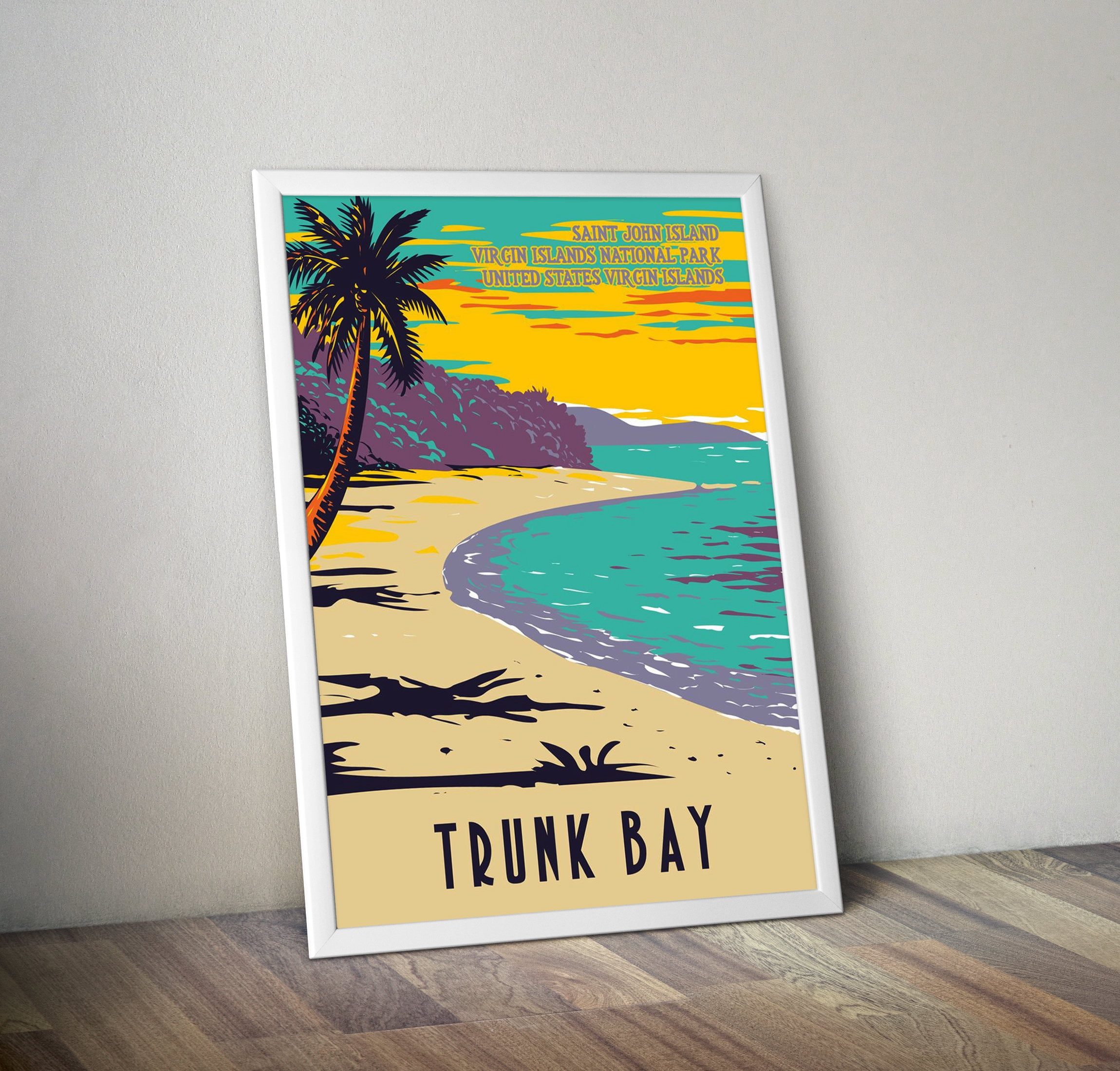 POSTER Trunk Bay Virgin Islands National Park National Park Poster ...