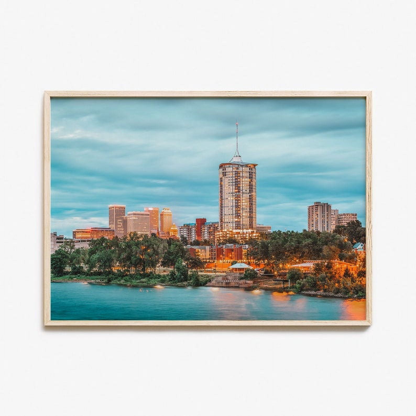 POSTER Tulsa Colorful Poster Print Horizontal, Tulsa Photo Wall Art ...