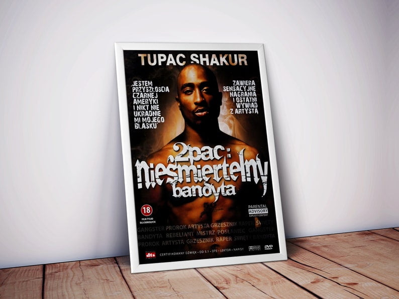 POSTER Tupac Shakur Poster | 2Pac Poster Prints | Hip Hop Posters | Old ...