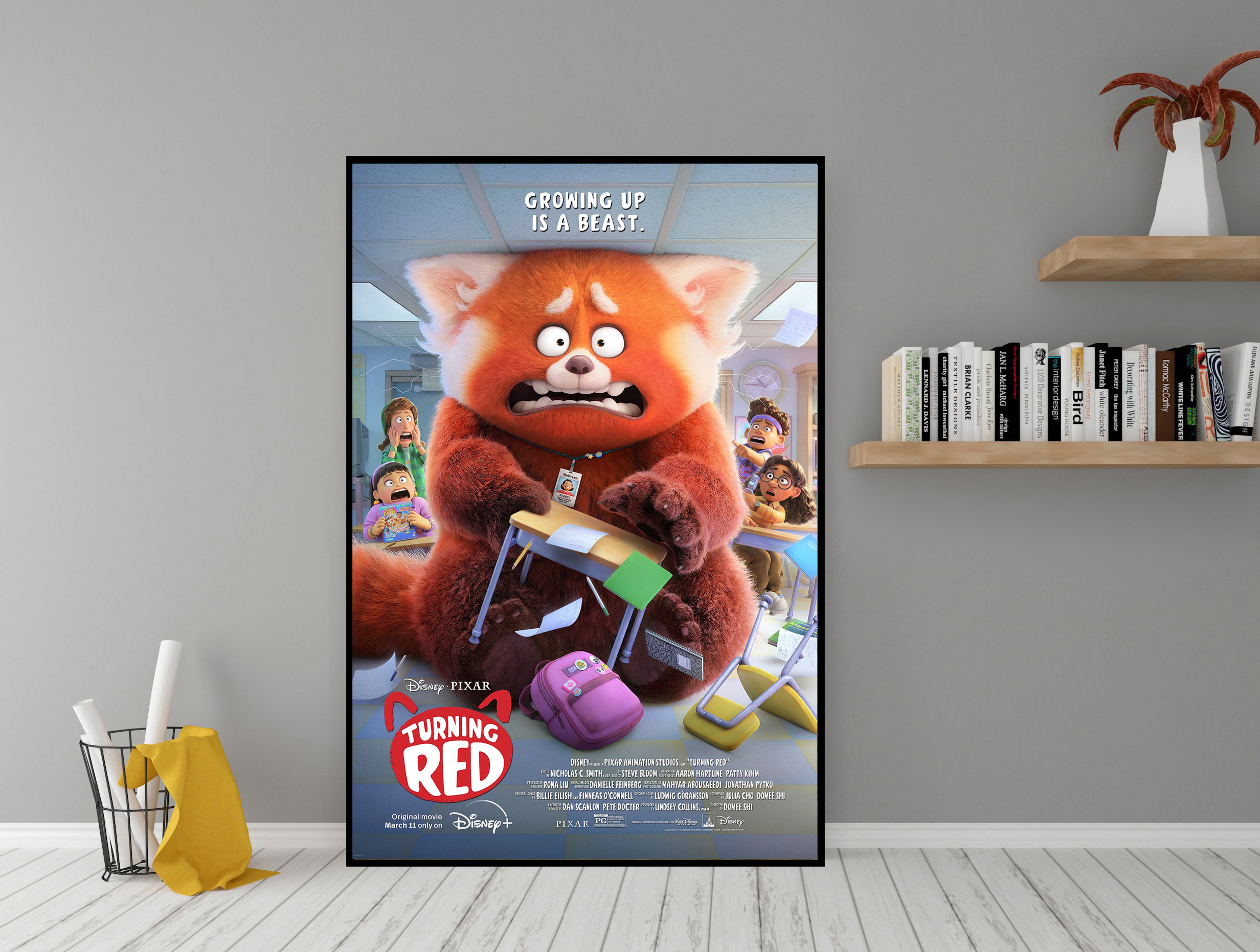 POSTER Turning Red Disney Movie Poster - High Quality Wall Art - Room ...
