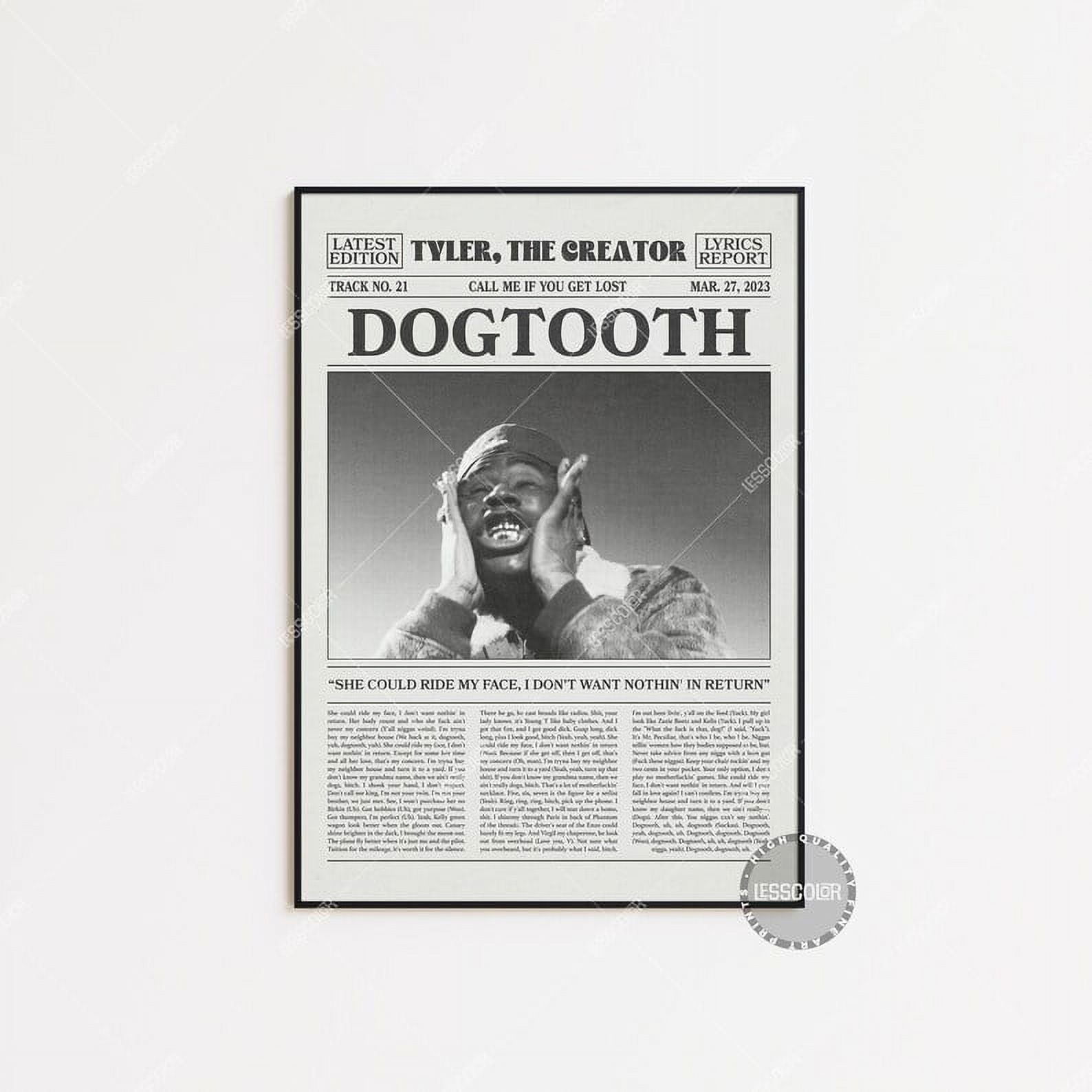 POSTER Tyler, The Creator Retro Newspaper Print, DOGTOOTH Poster ...