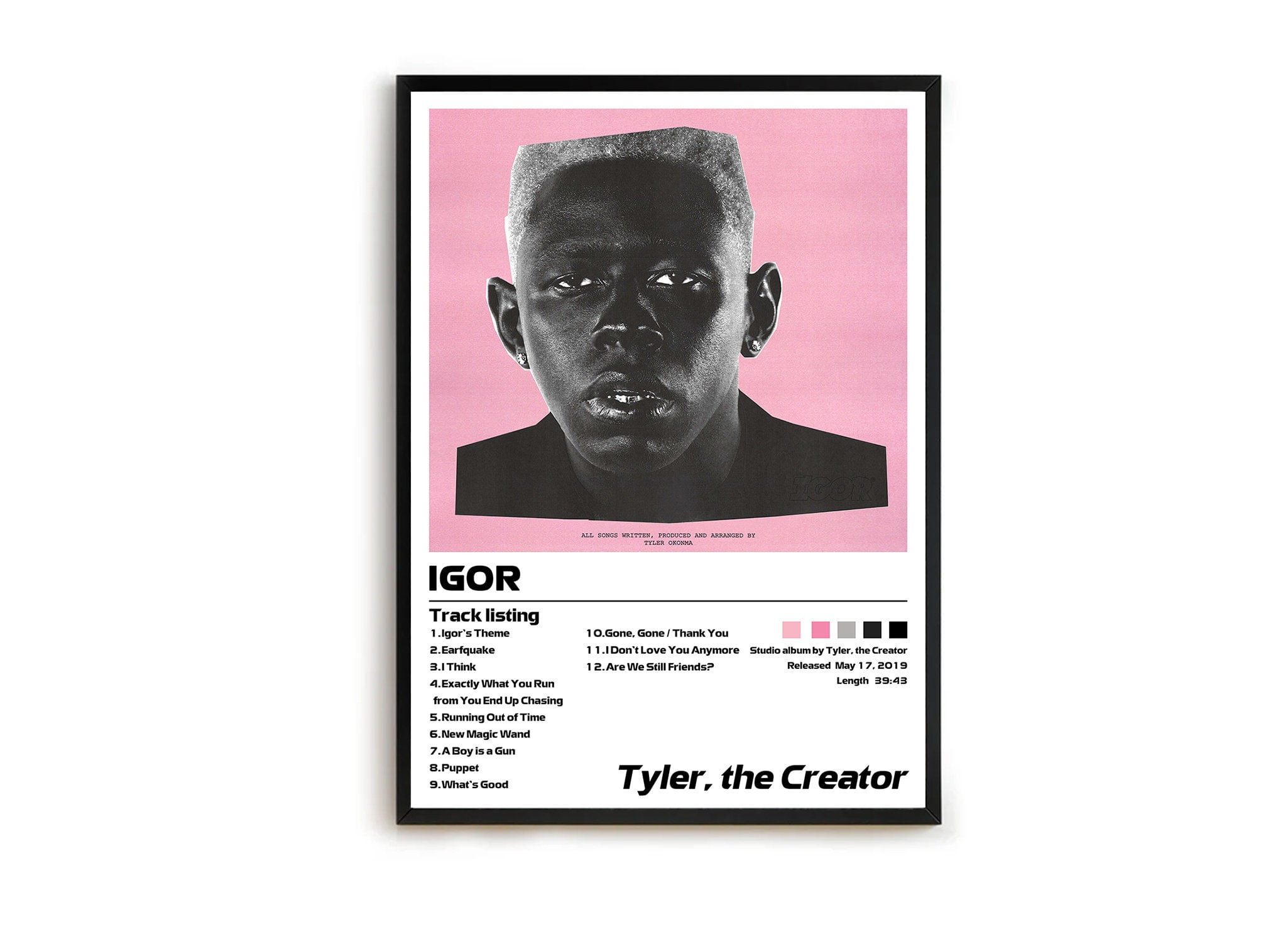 POSTER Tyler, the Creator - Igor | Minimalist Album Cover Poster ...