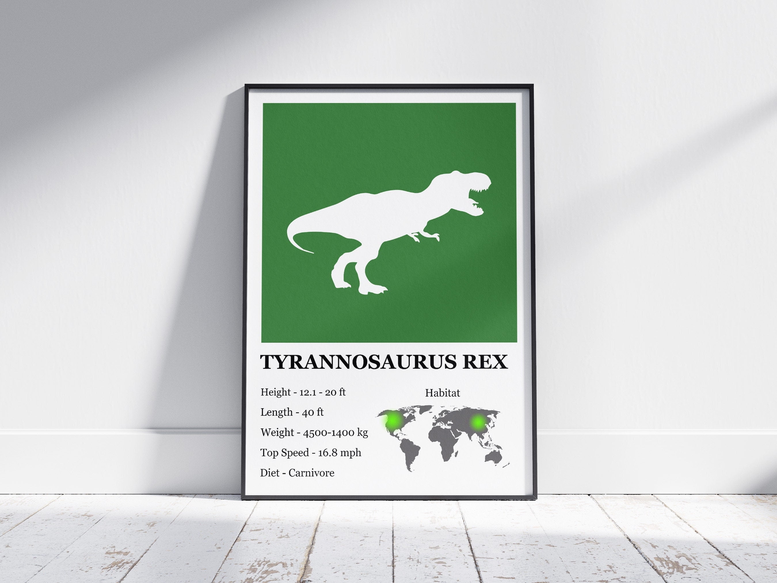 POSTER Tyrannosaurus Rex Poster, T Rex Print, Dinosaur Poster, Dinosaur ...