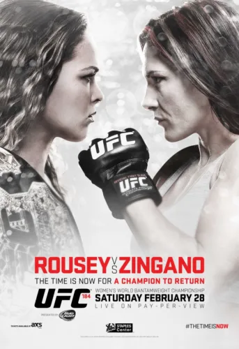POSTER UFC 184 Fight Poster - Ronda Rousey vs Cat Zingano | NEW-24x36 ...
