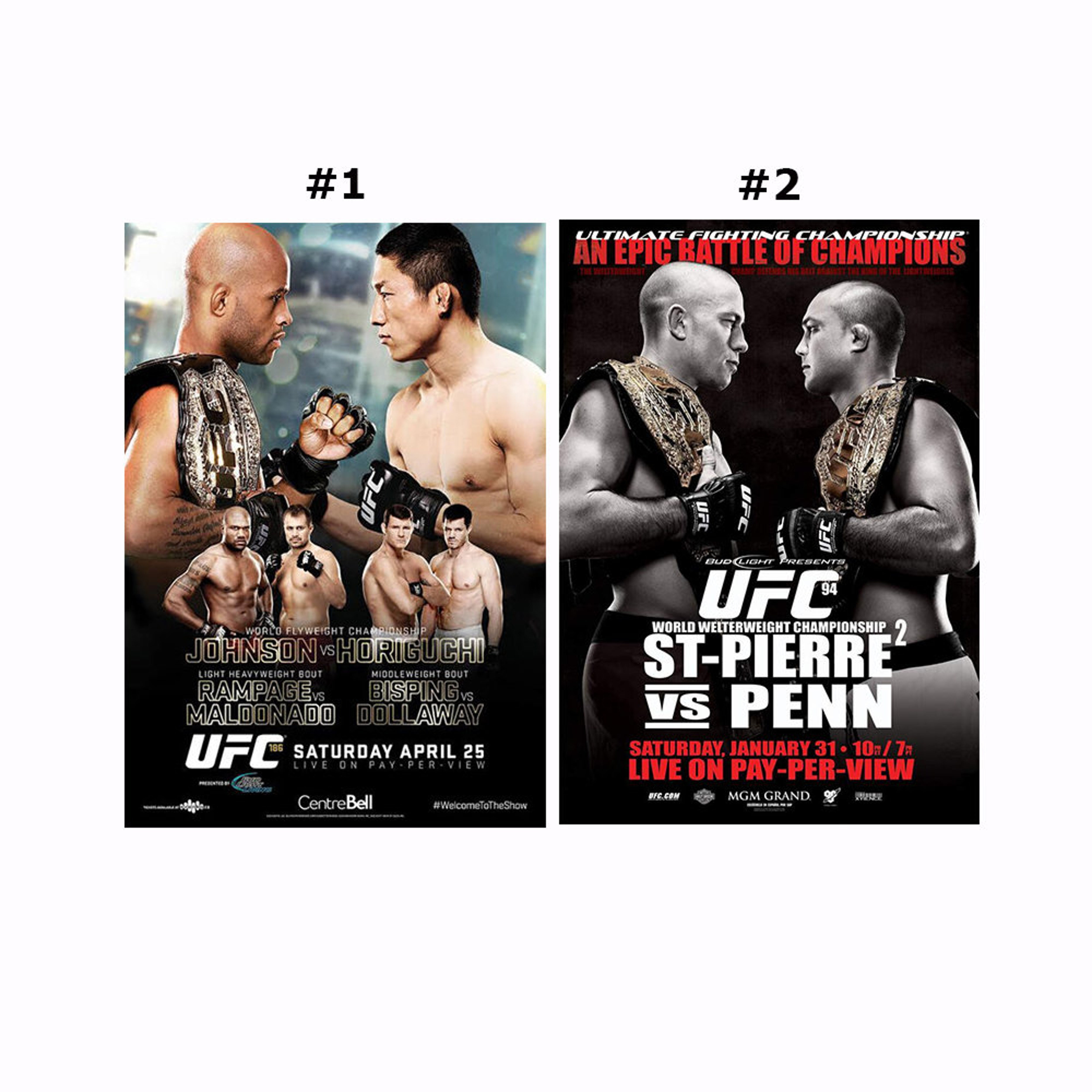 POSTER UFC 186 Johnson Vs Horiguchi Poster-UNFRAMED - Walmart.com