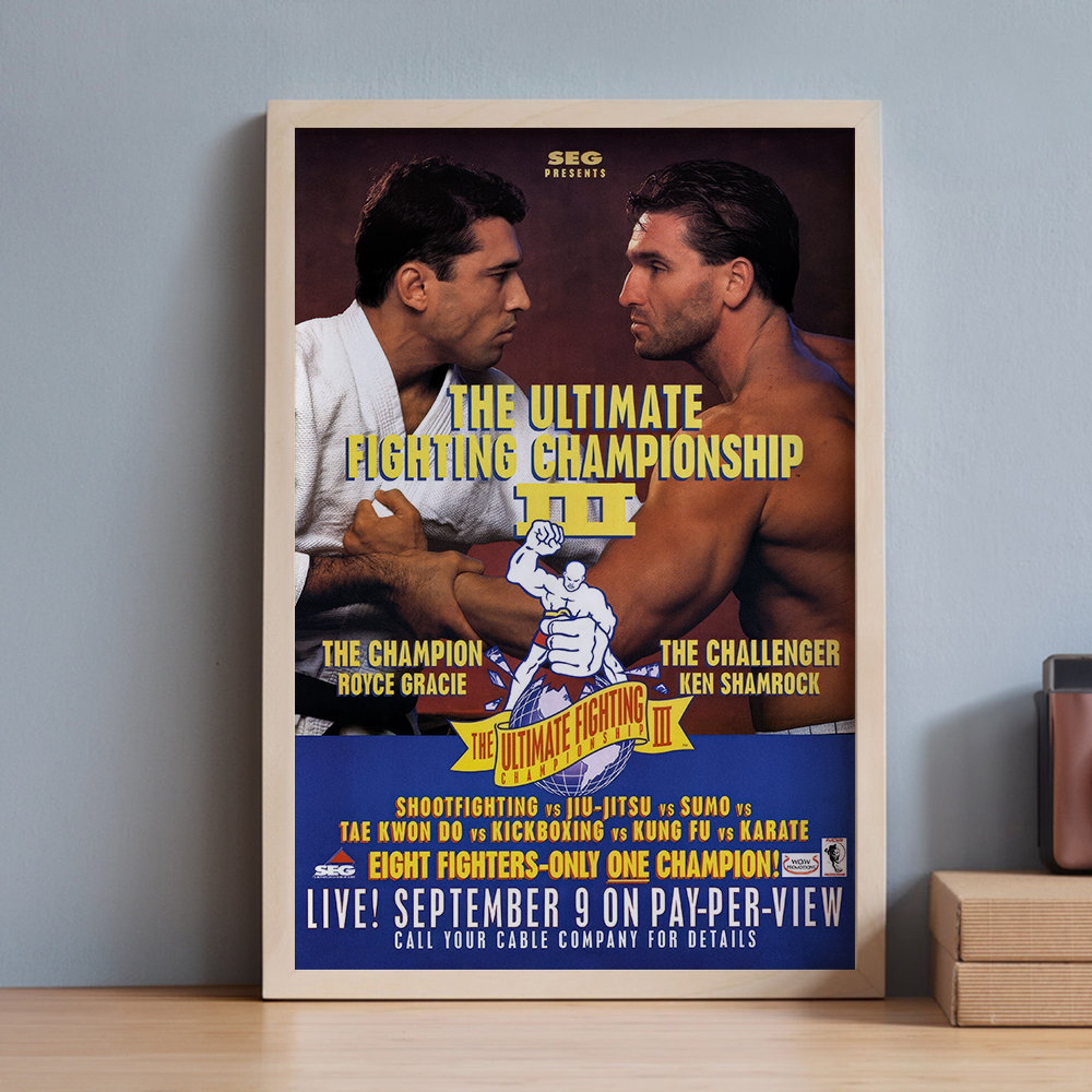 POSTER UFC 3 American Dream Royce Gracie vs Ken Clover Ultimate ...
