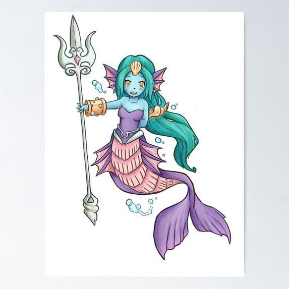 POSTER Undine Secret of Mana - Seiken Densetsu Poster NO FRAMED, 8x12 ...